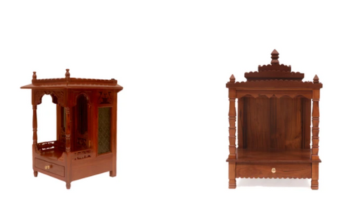 Wood Temple Design for Home - Feel Grace and Serenity to Pooja.