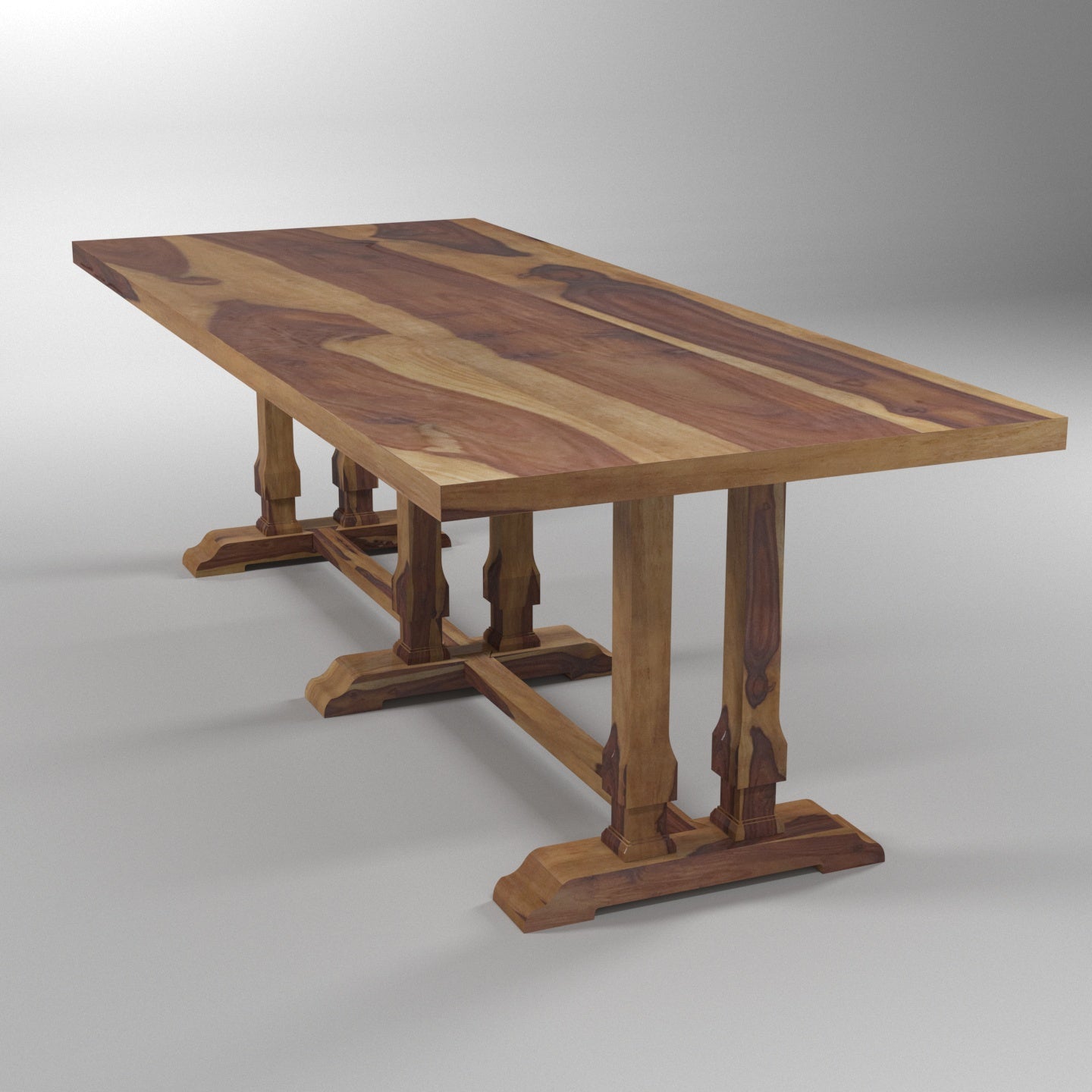 8ft Long Sheesham Wood Dining Table: Elegance Meets Durability