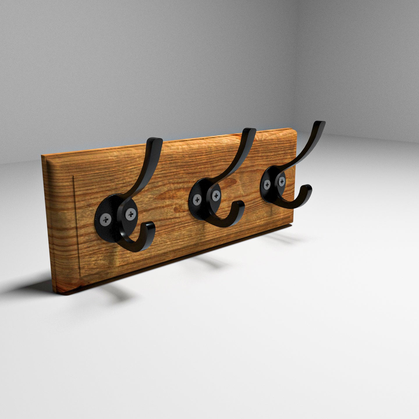 Versatile Handmade Wooden Wall Hanging 3 Hook