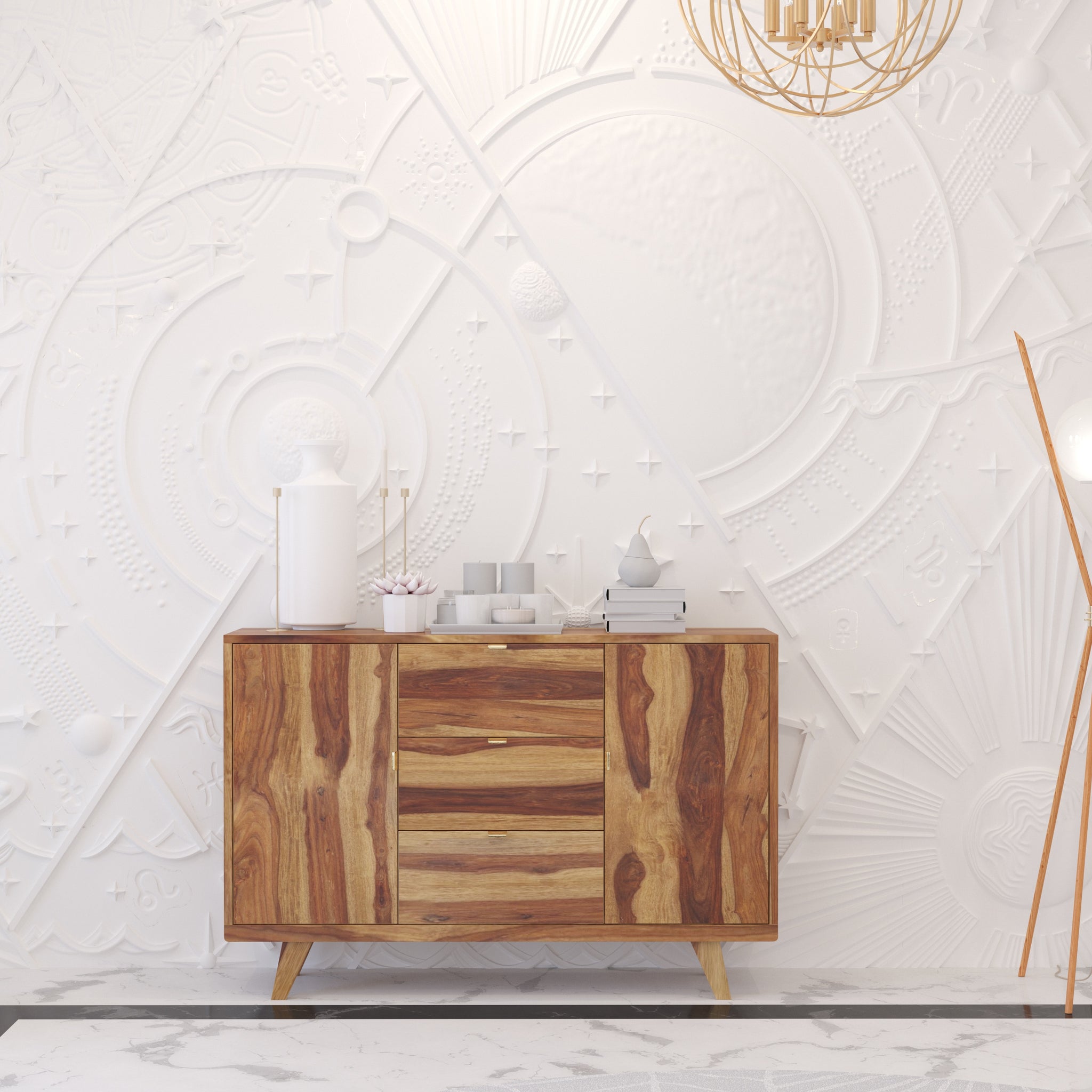 Glorious Sheesham Handmade Wooden Classic Cupboard