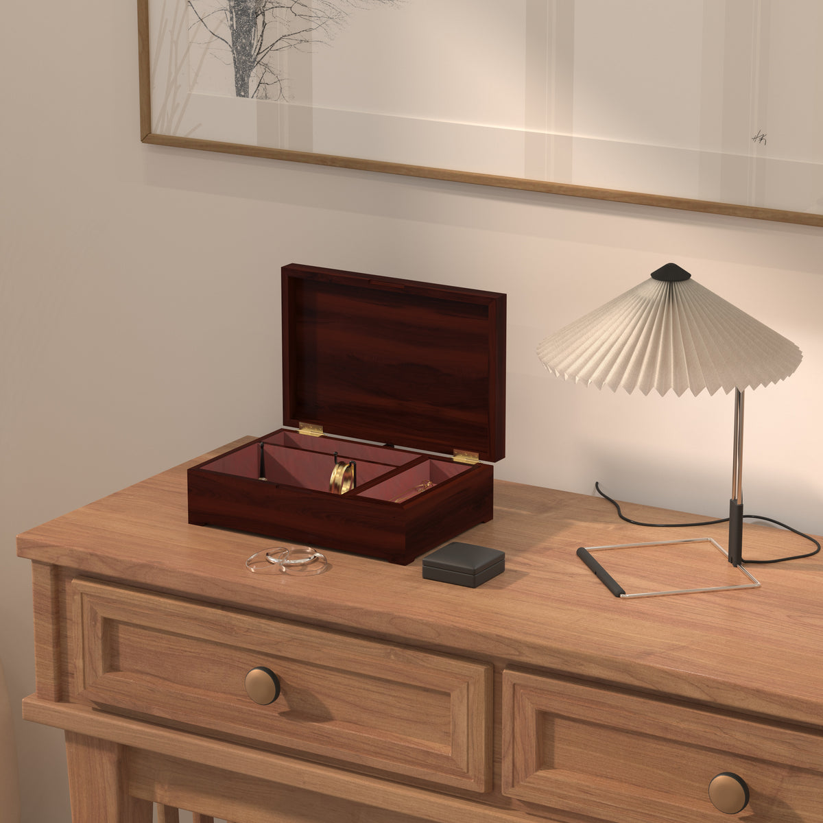 Triple Compartment Tower Premium Desk Organiser