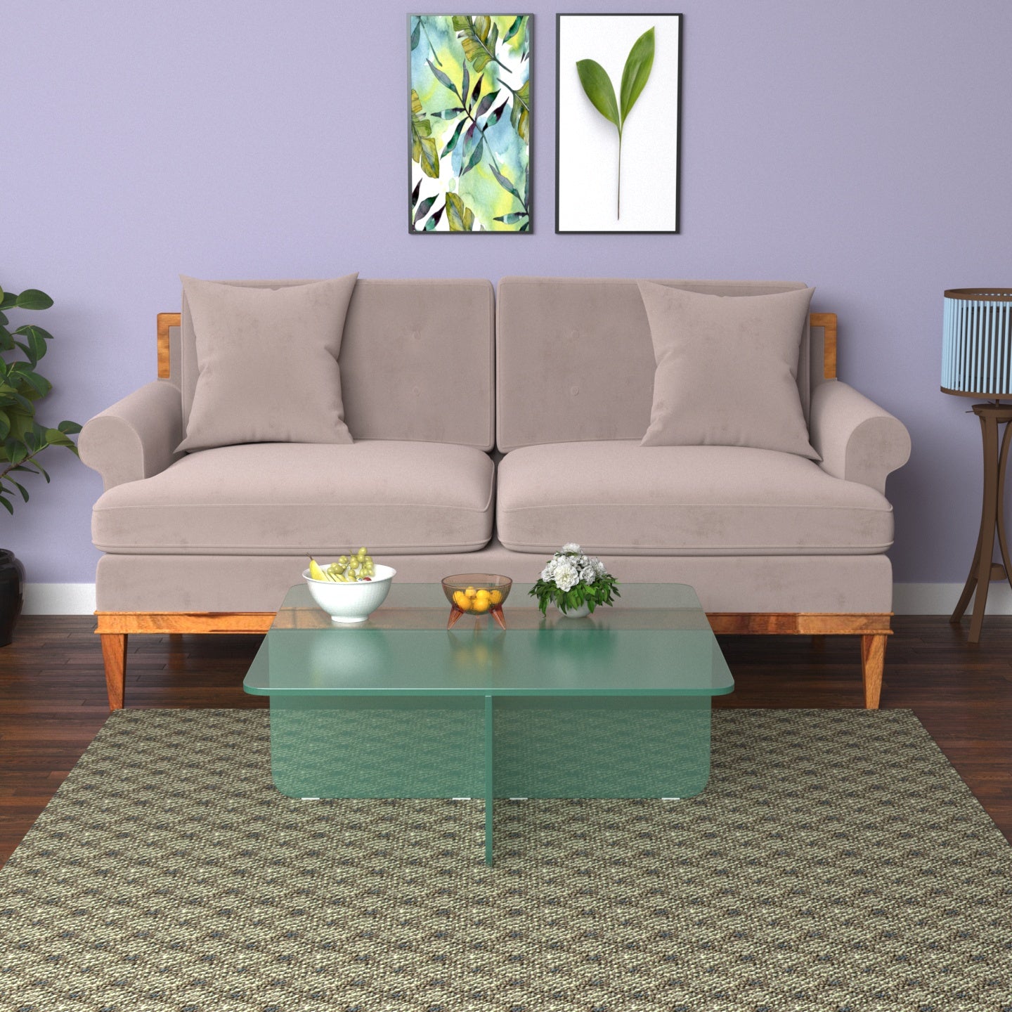Light Green Sofa Set | Baci Living Room