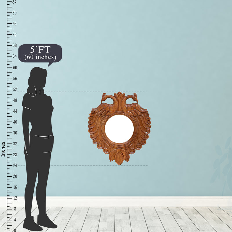 Grain Peacock Mirror