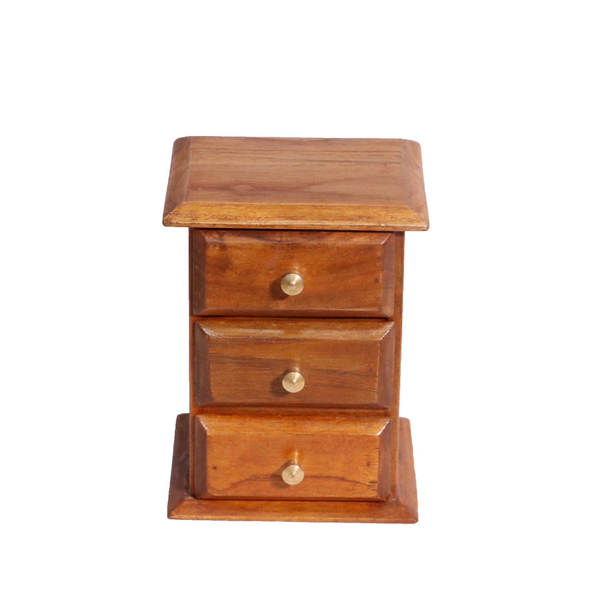 Triple Drawer Wooden Bureau