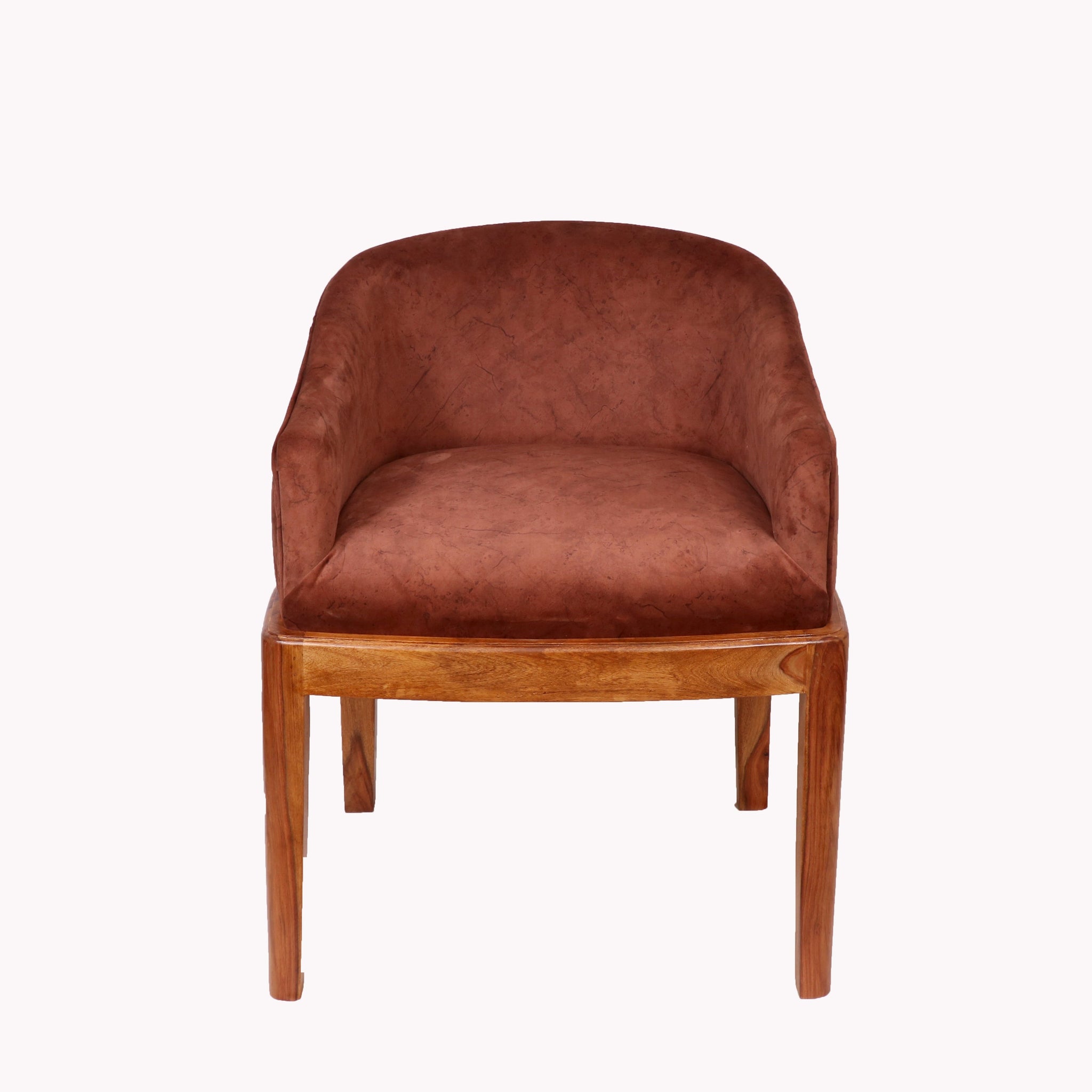 Autumn Rain Covered Back Side Arm Chair