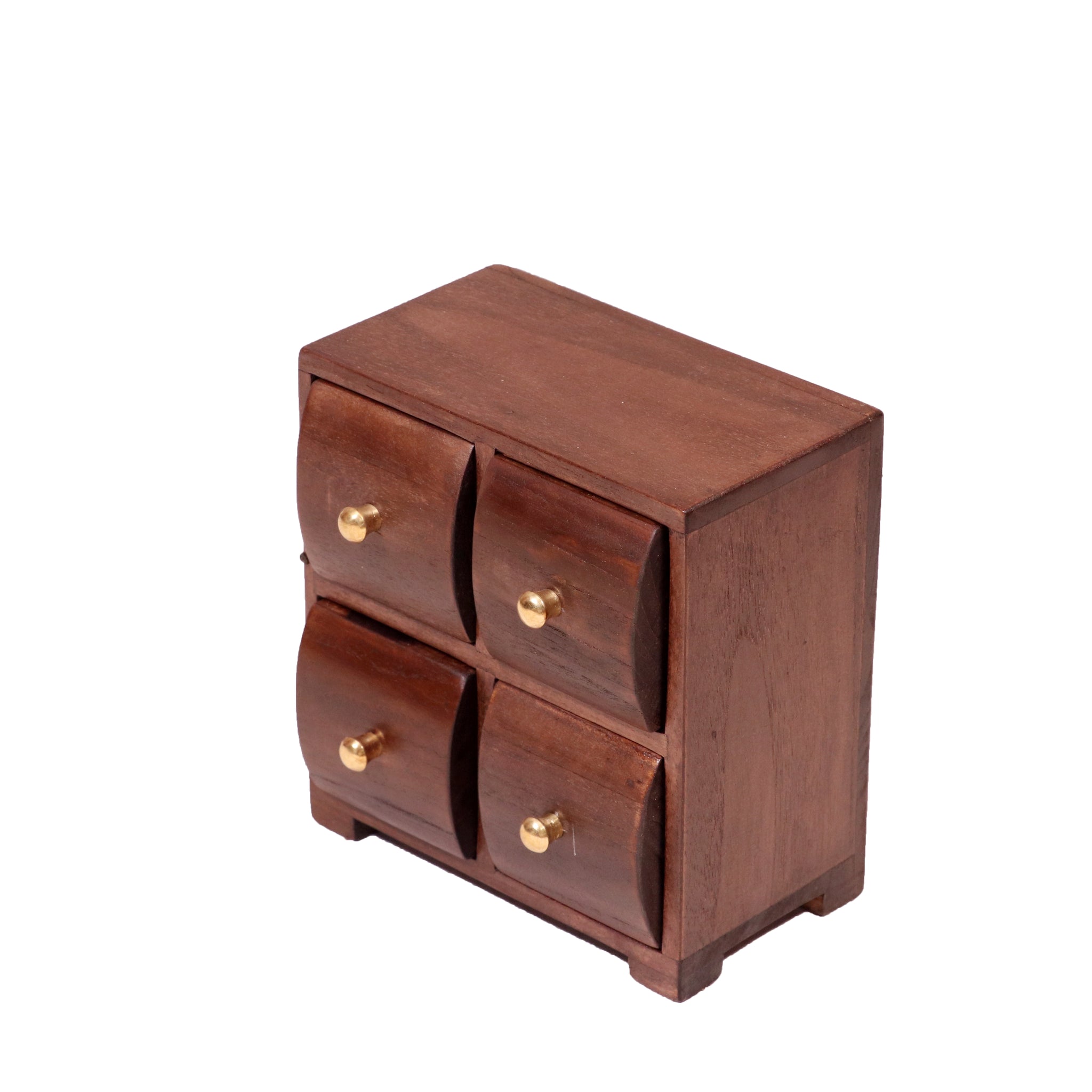 Curved Multiple Handmade Drawer Desk Organizer (Dark Touch)