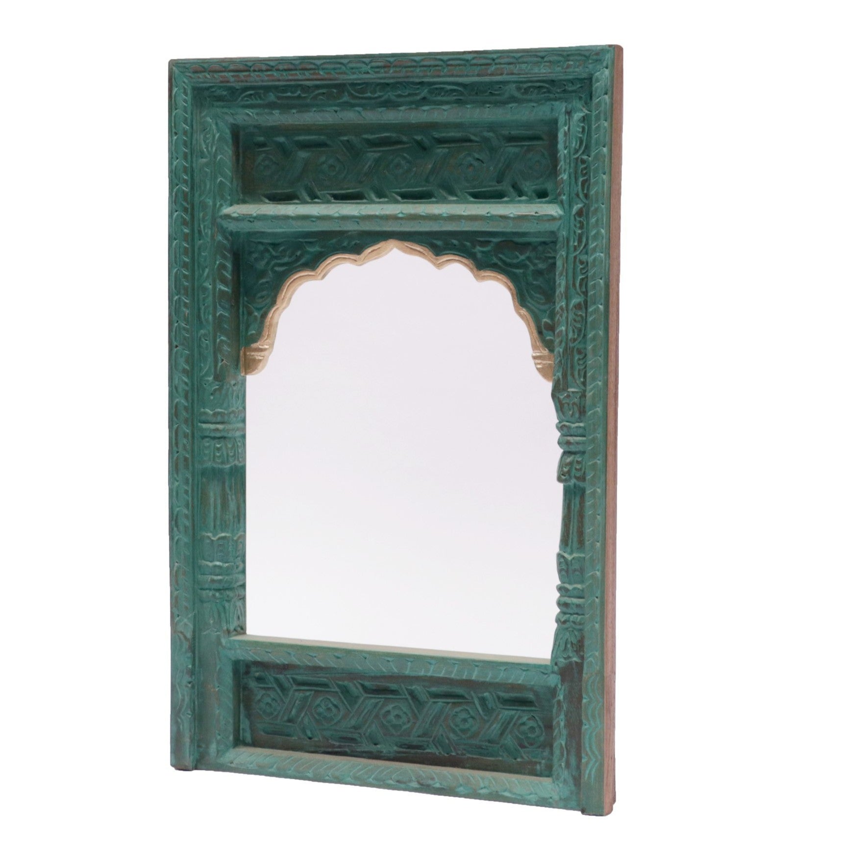 Carved Traditional Wooden Mirror