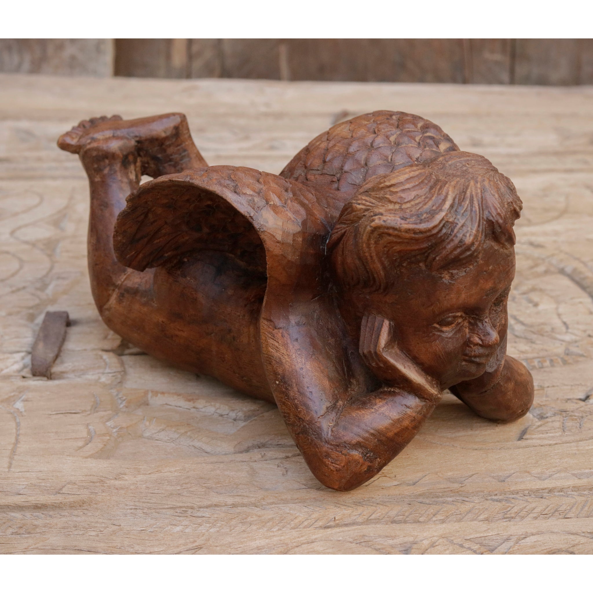 Classic Trever Magical Handmade Wooden Angel Table Decor for Home