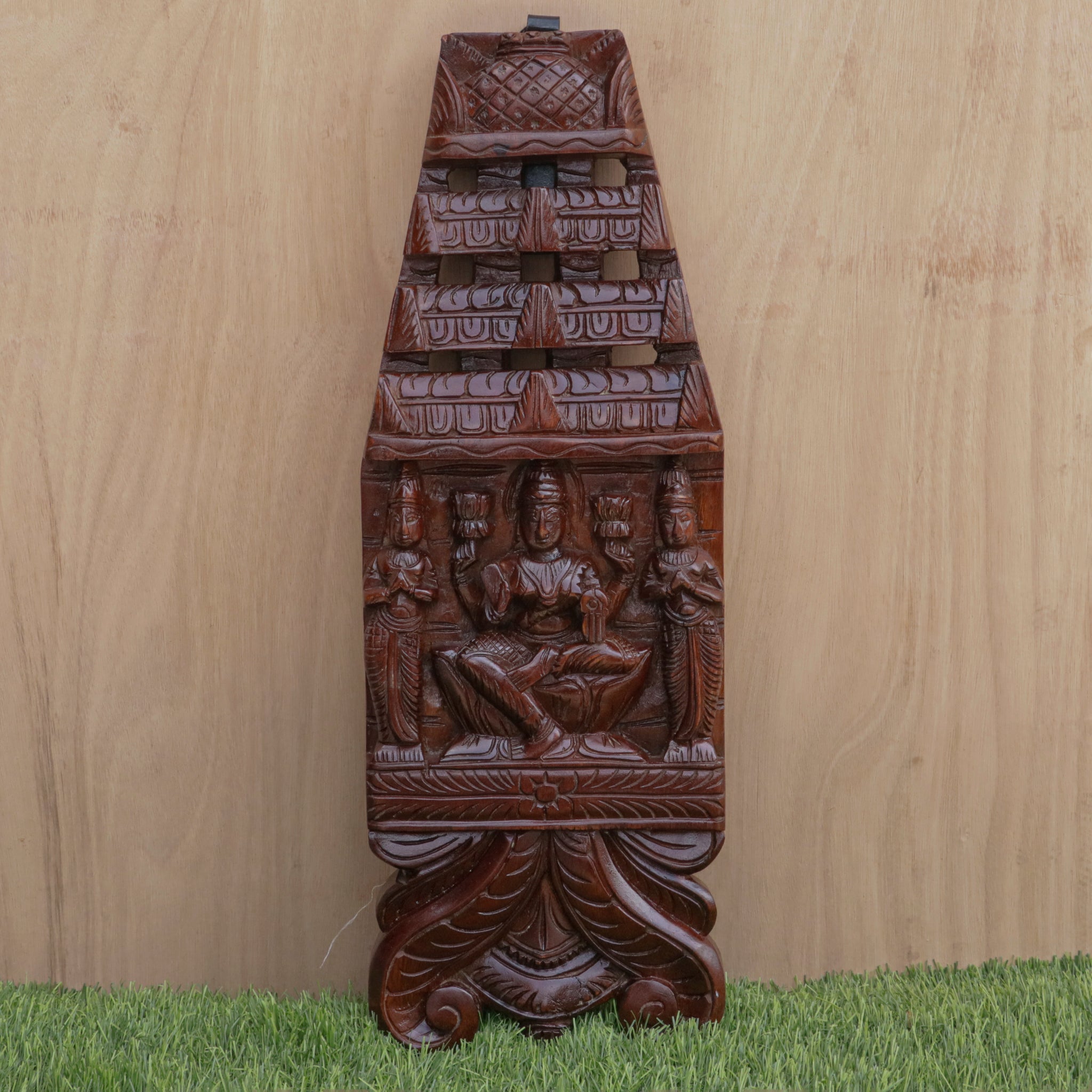 Wooden Carved God Panel