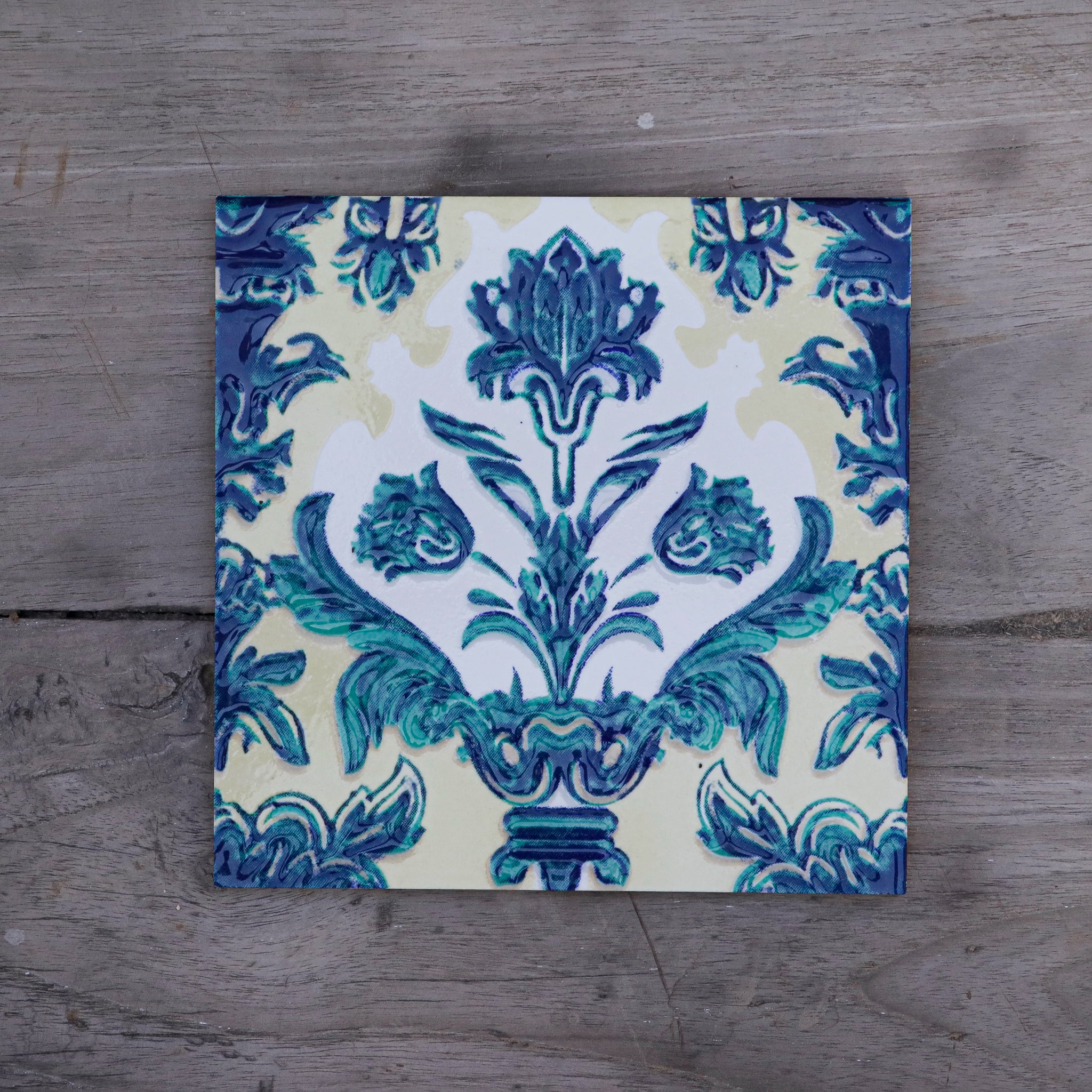 Unique Blueberry Flower Designed Ceramic Tile
