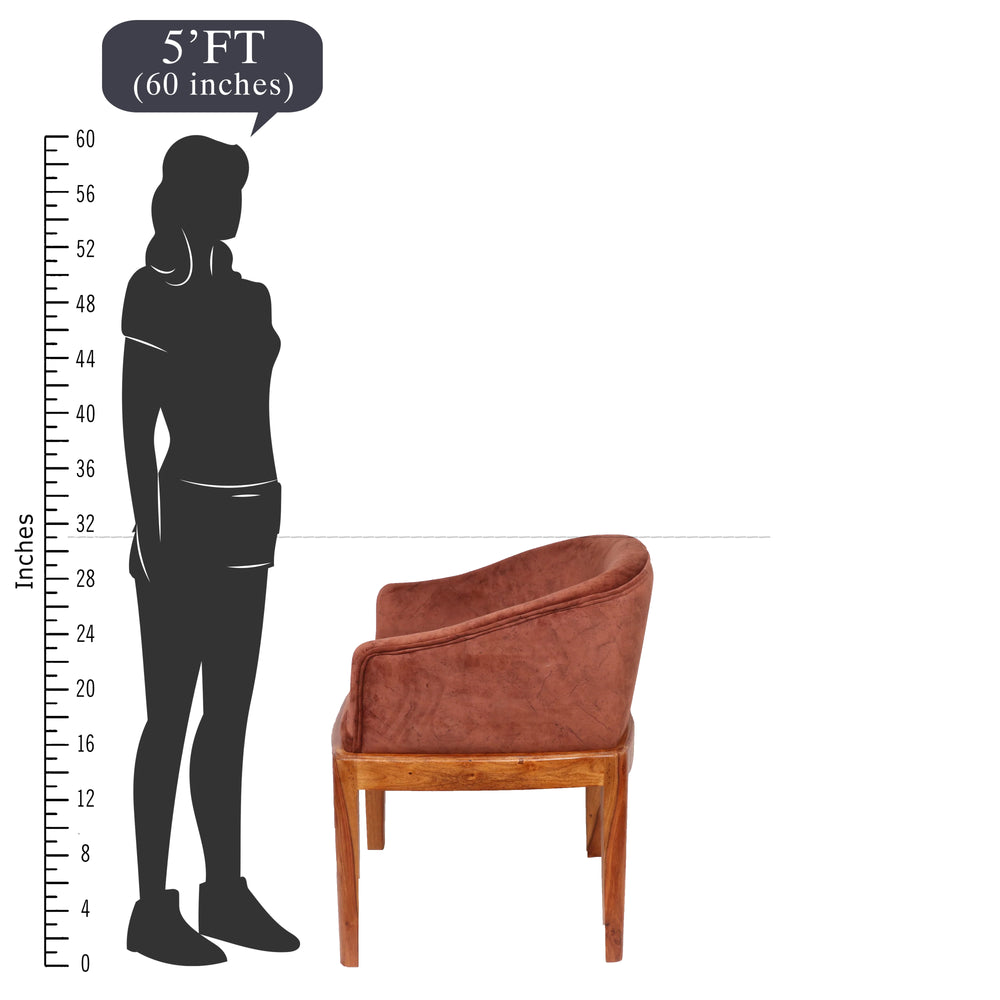 Autumn Rain Covered Classic Back Side Arm Chair