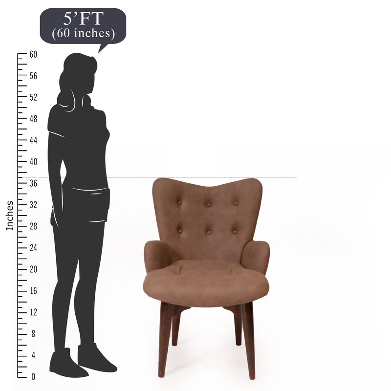 Versatile Upholstered Contemporary Handmade Wooden Chair