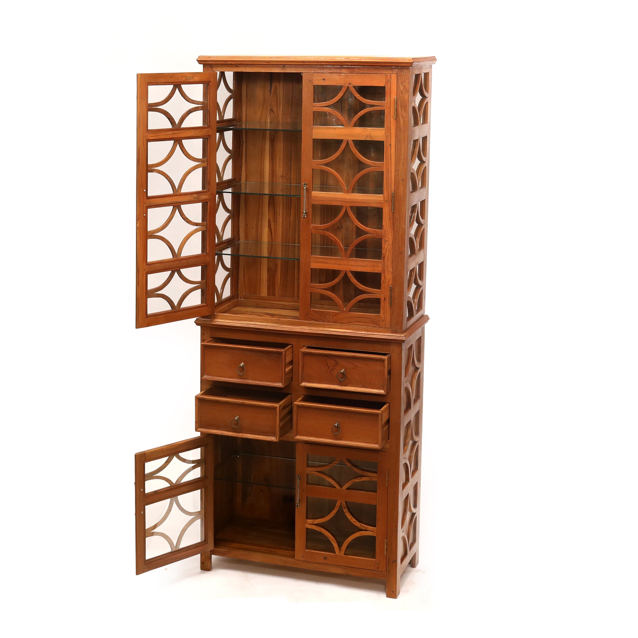 2-Part Drawers and Double-Doors Cabinet