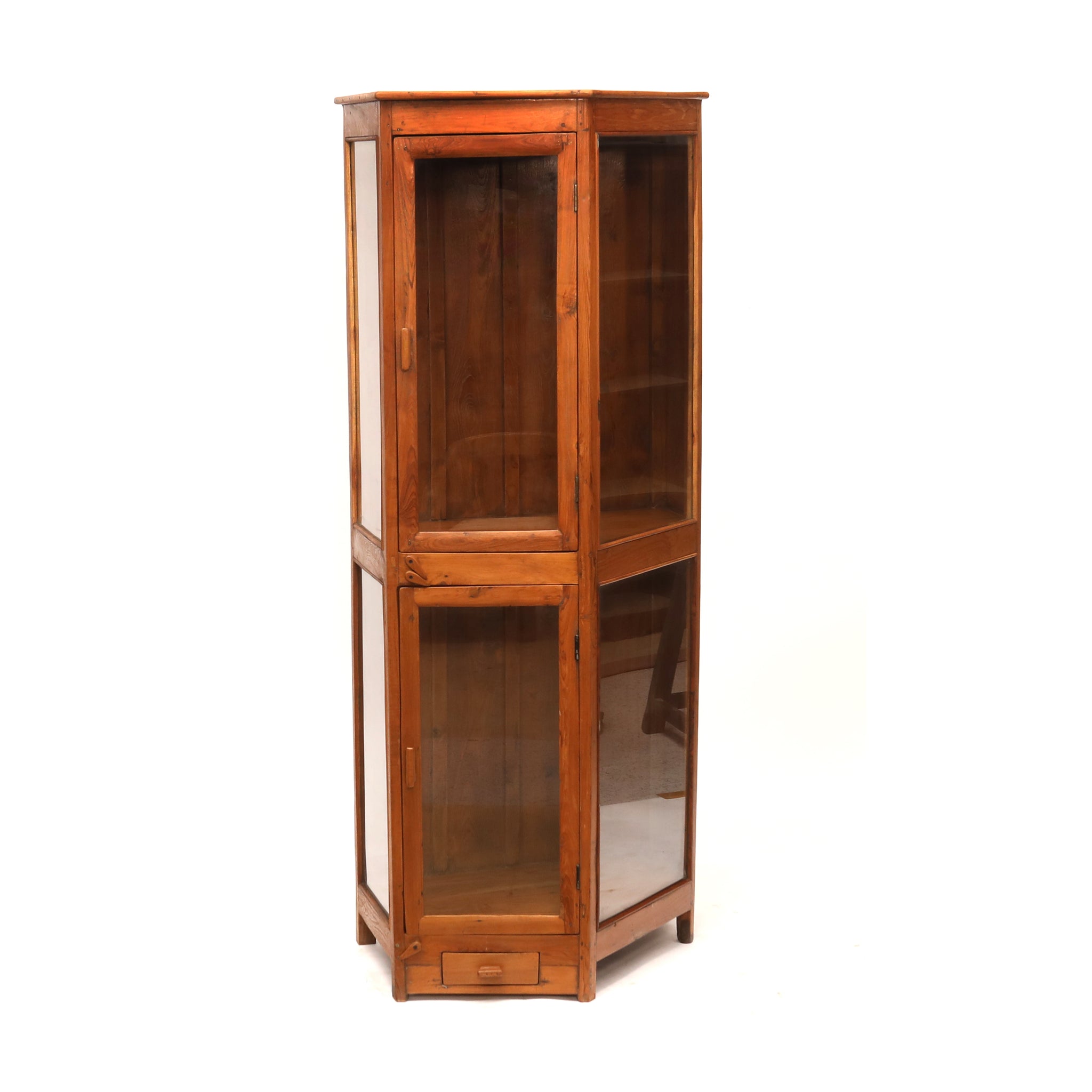 Glass Angled Cupboard
