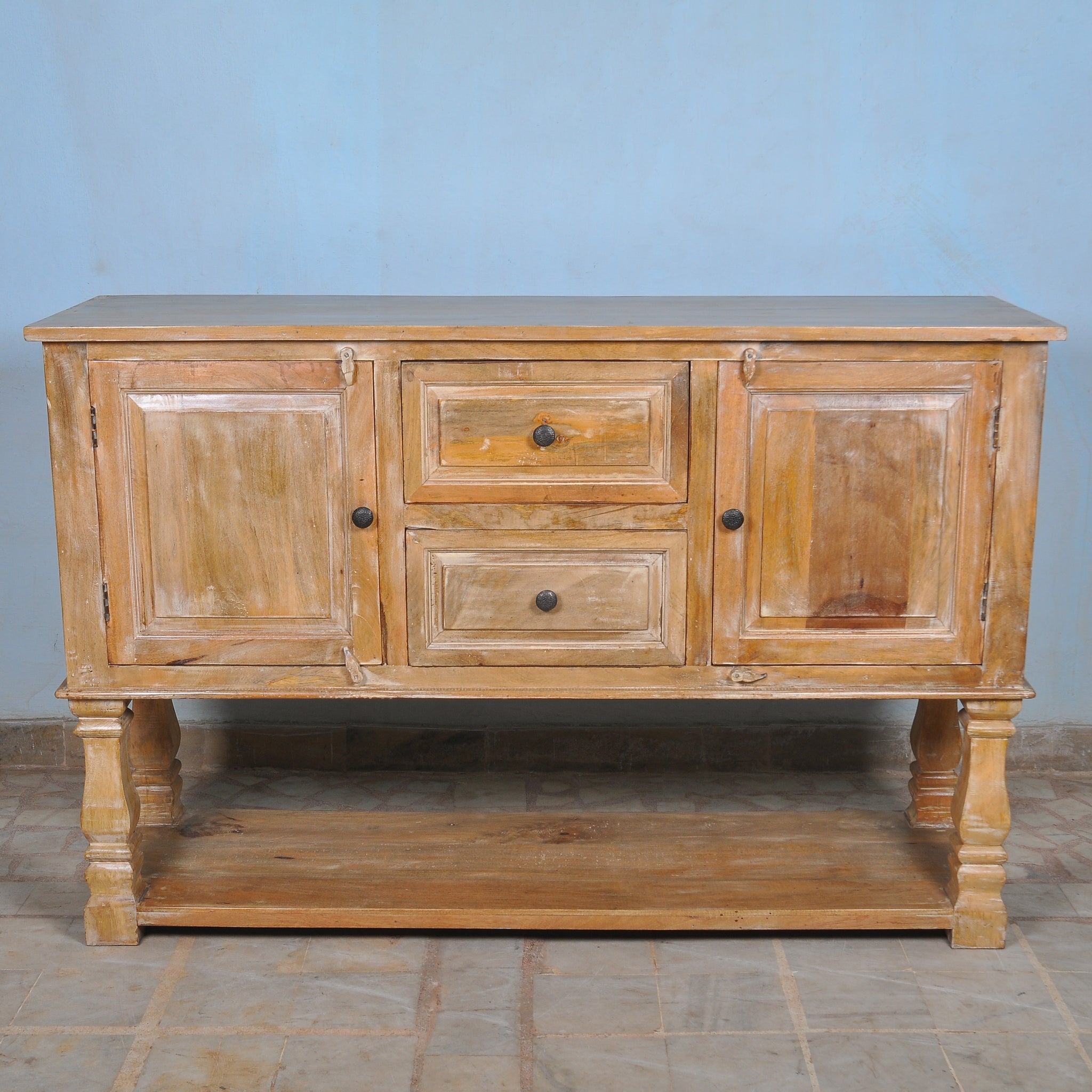 Retro Style Classic Handmade Multi-Storage Wooden Cupboard