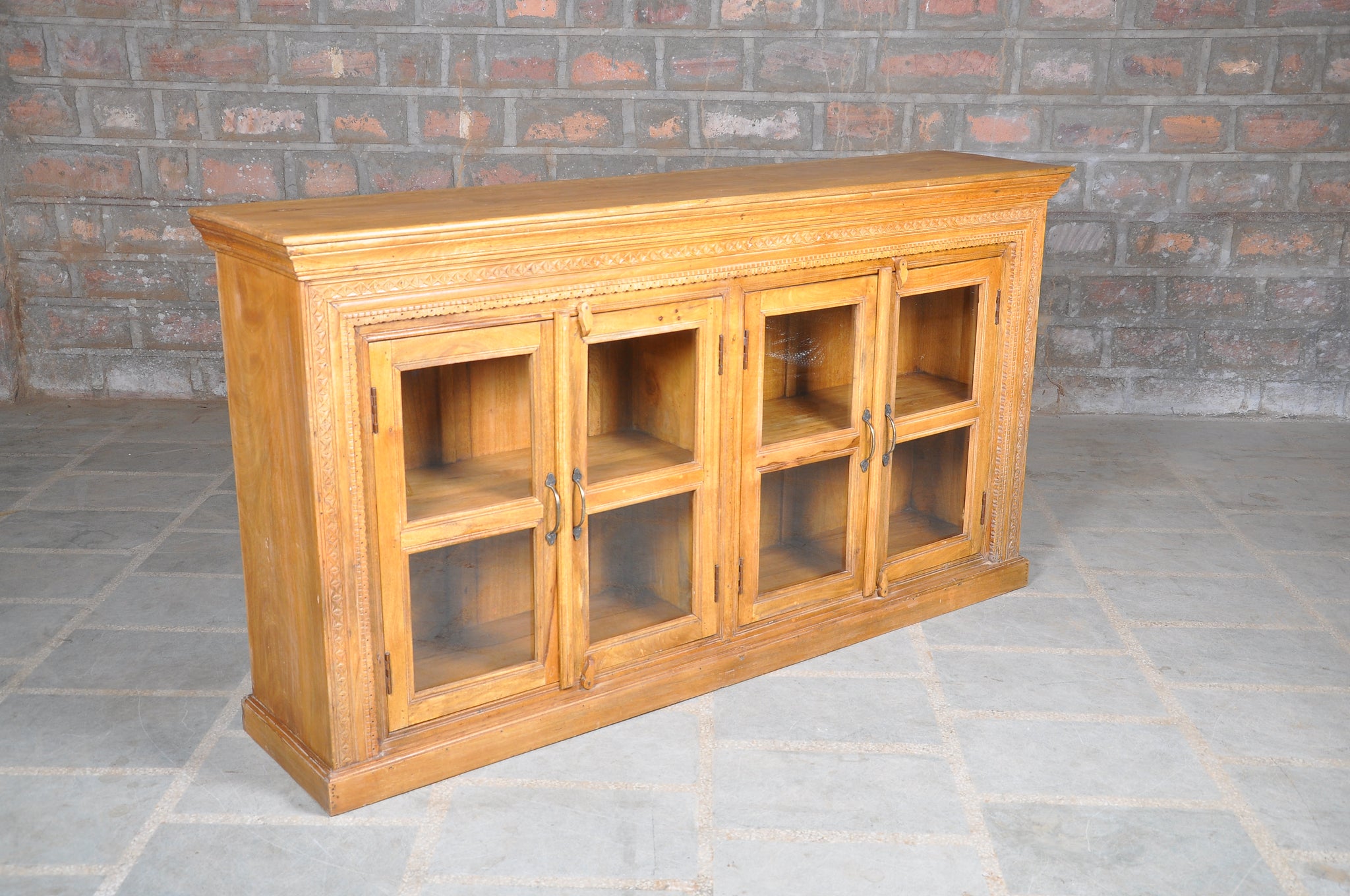 Simple Modern Natural Finished Handmade Classic Wooden Side Board for