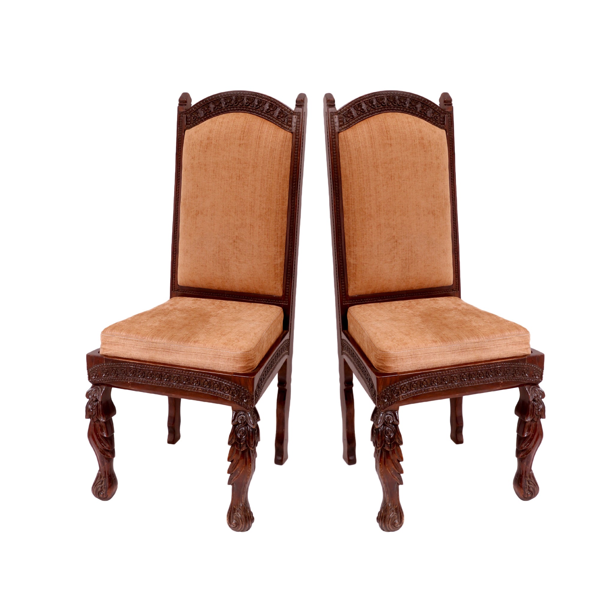 (Set of 2) Majestic Long Back Wooden Dinning Chair