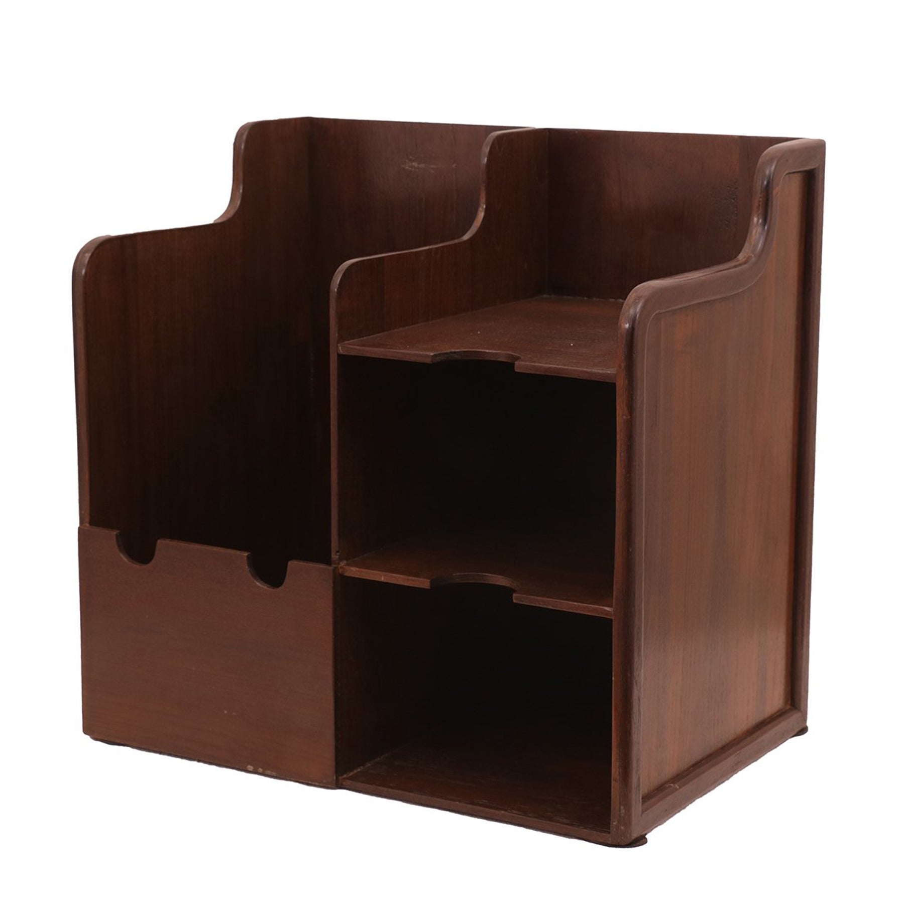 Wooden File Rack (Dark Tone)