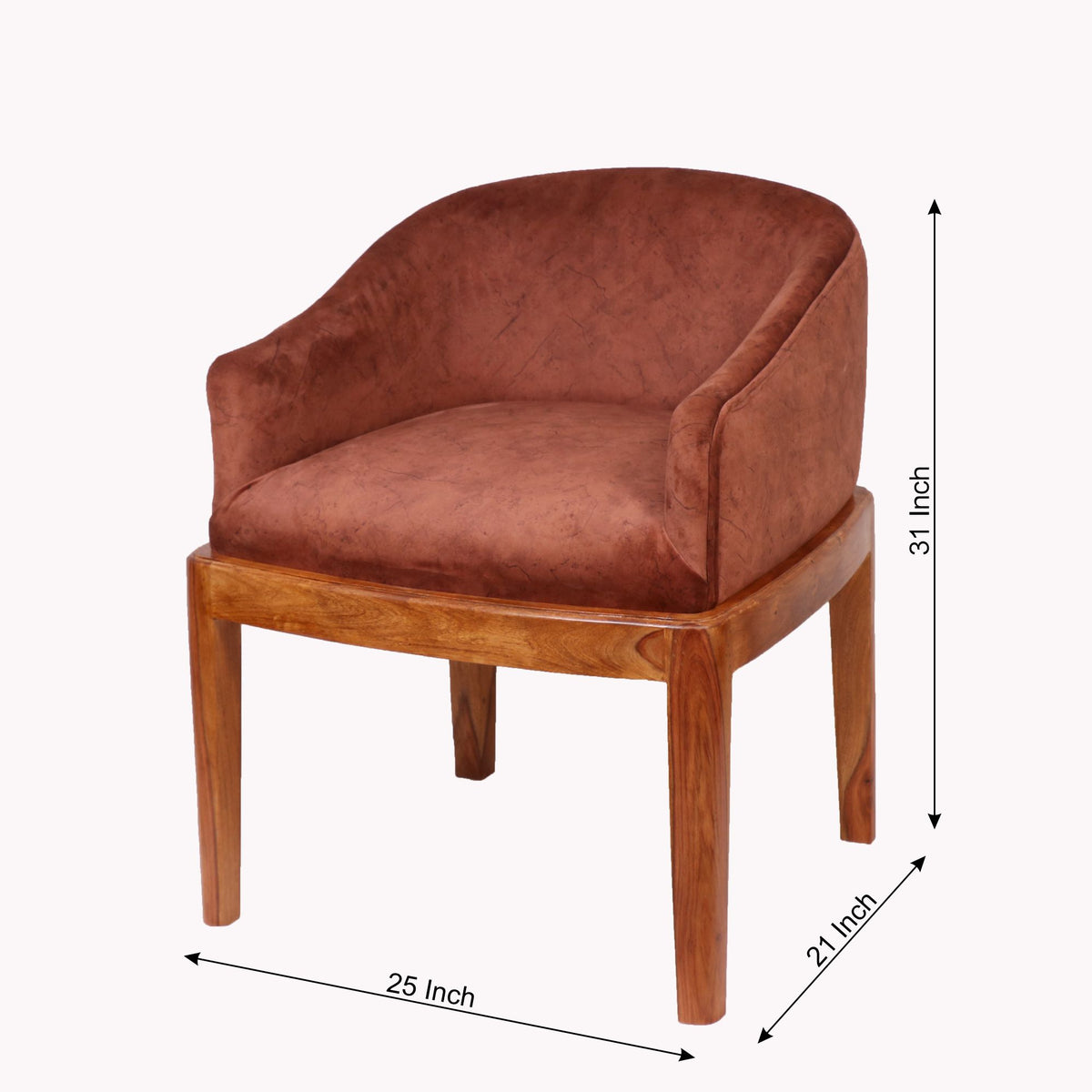 Autumn Rain Covered Classic Back Side Arm Chair