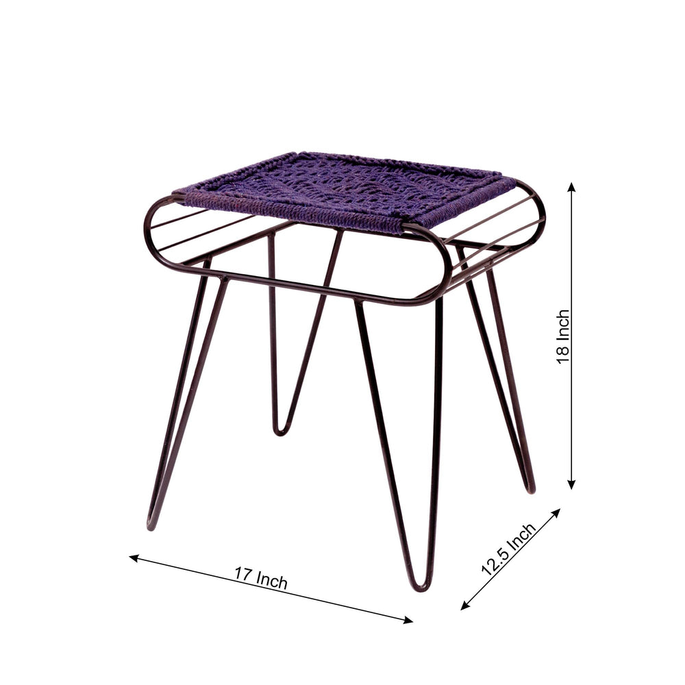 Iron and Purple Stool