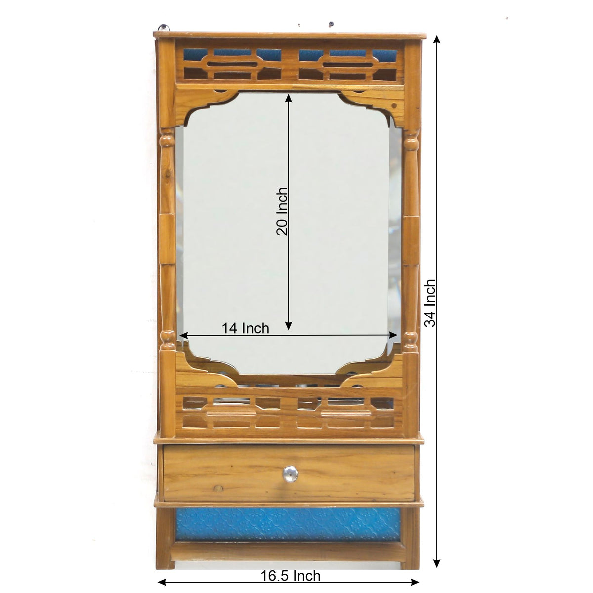 Polished Colonial Mirror