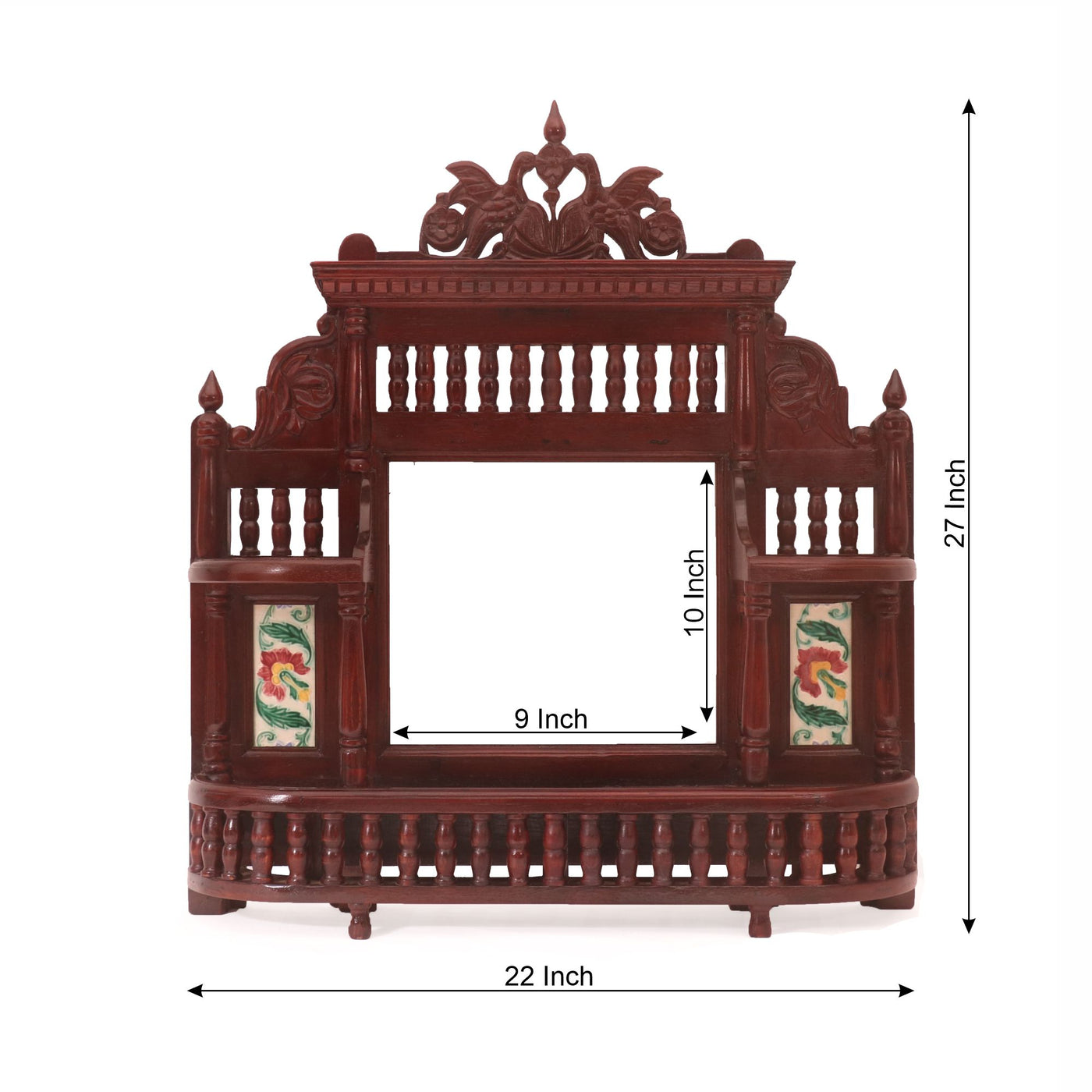 Bird Motif Carved Mirror
