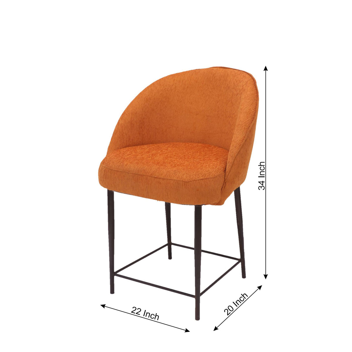 Simple Neo Finished Neat Orange Cup Arm Chair
