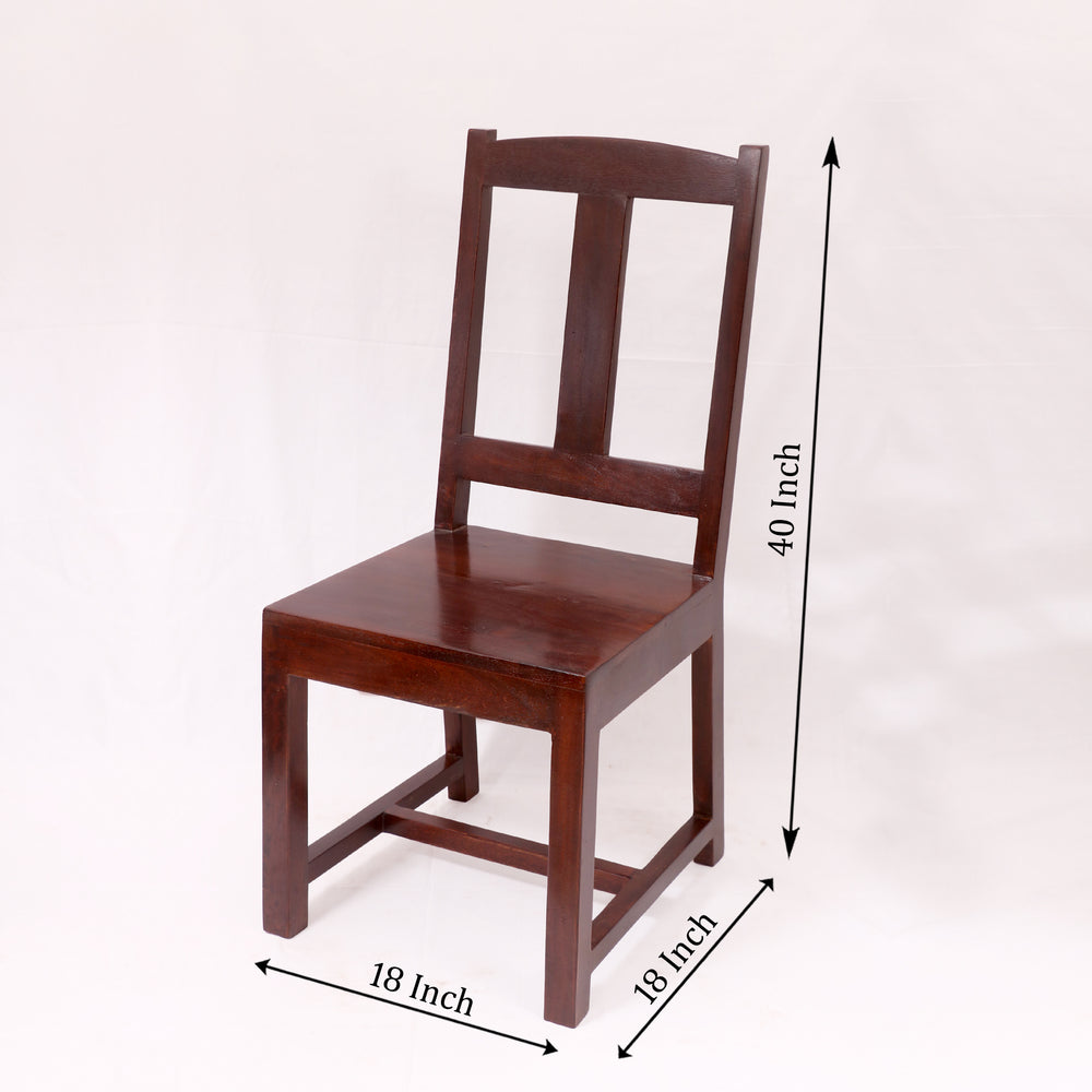 Natural Tone Simple Country Wood Chair
