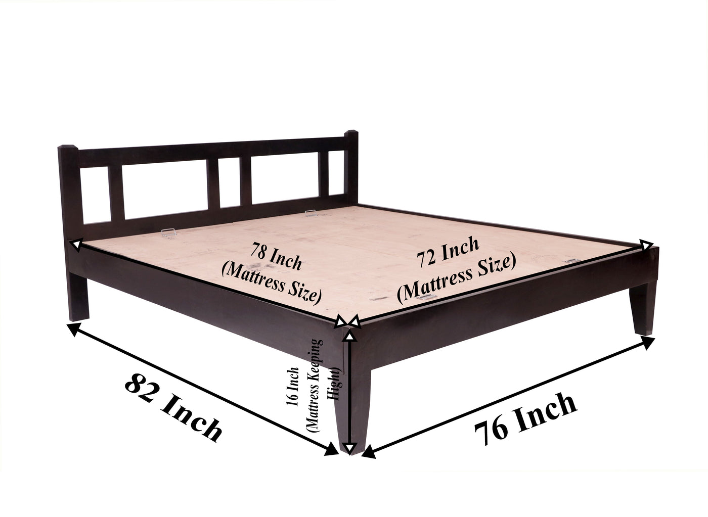 Solid wood Simplistic Bed