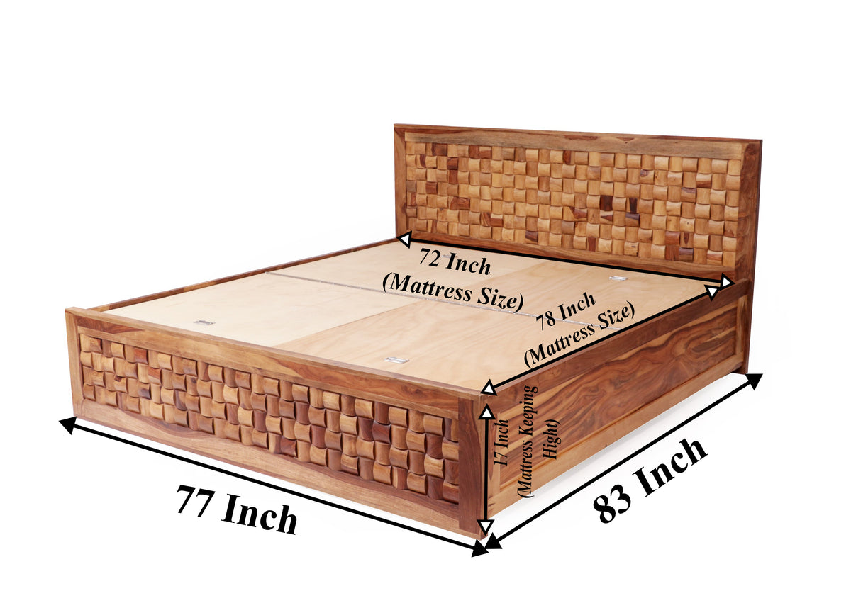 Wooden Regal designed Bed