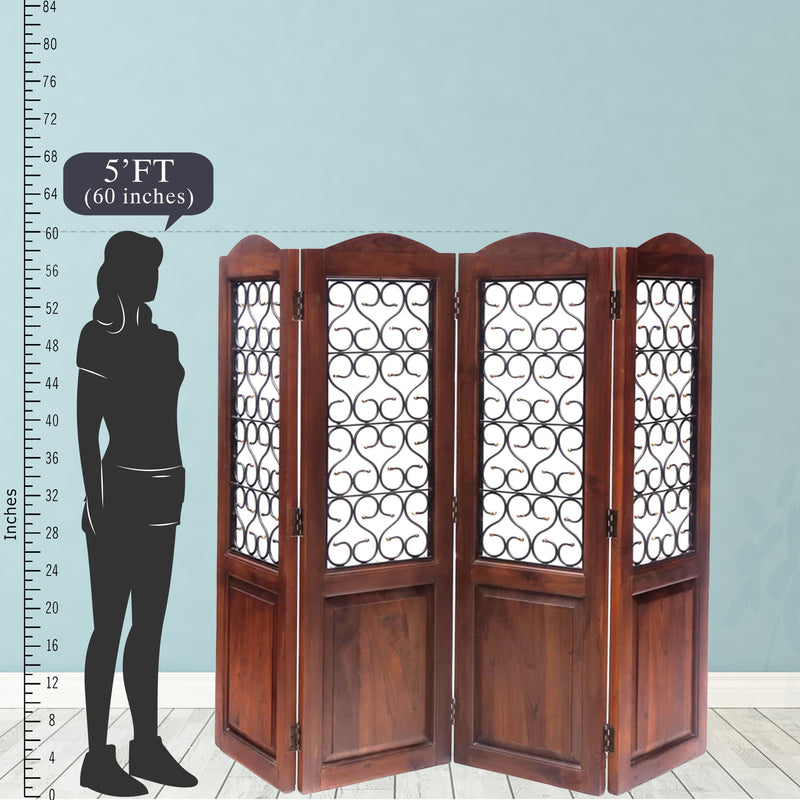 Solid Wood Classy Wall Partition