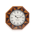 Classic Double Shaded Wooden Handmade Octagonal Wooden Clock
