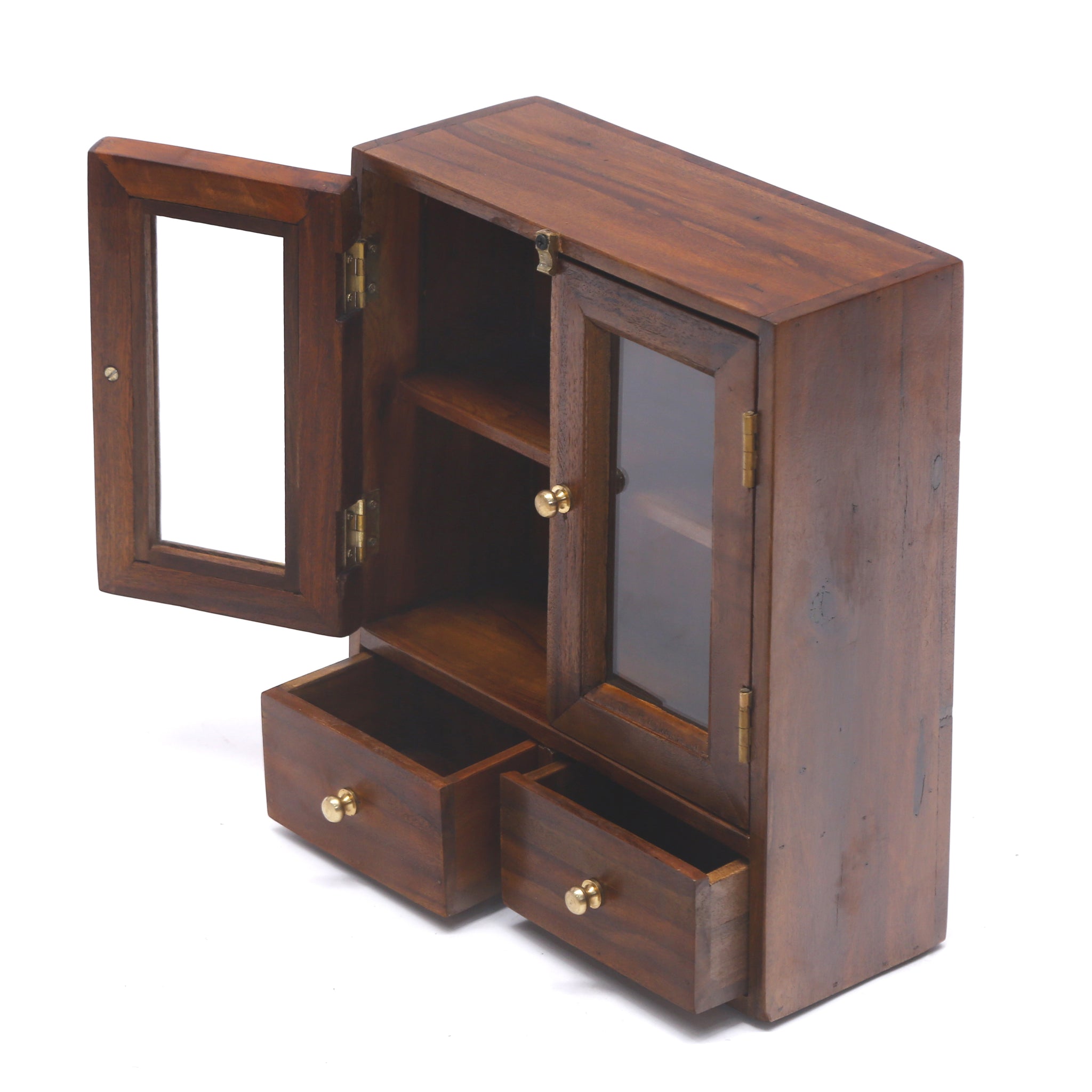 Organize Efficiently with Double Compartment & 2 Drawer Compact Cabinet ...