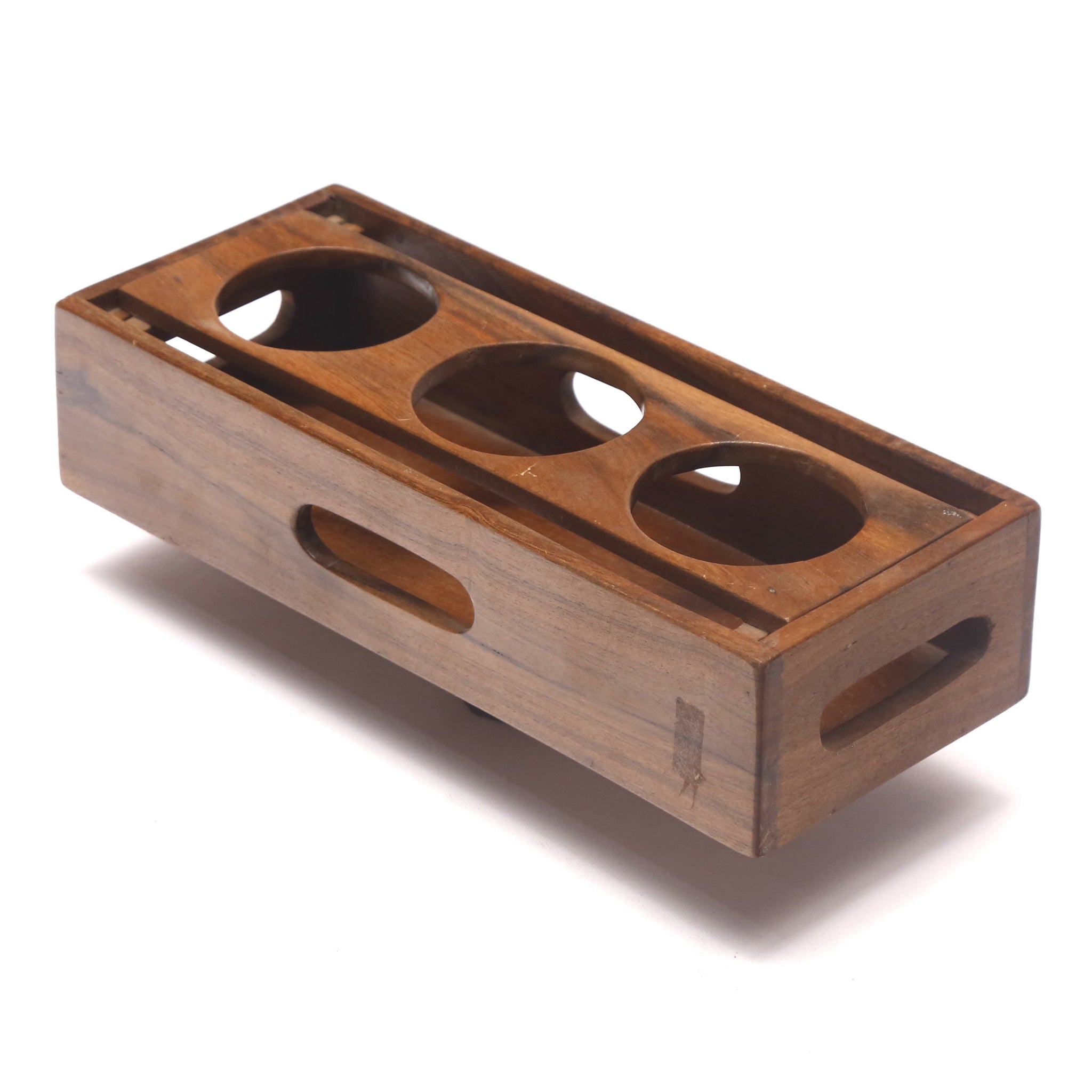 3 Glass Cafeteria Stand Tray