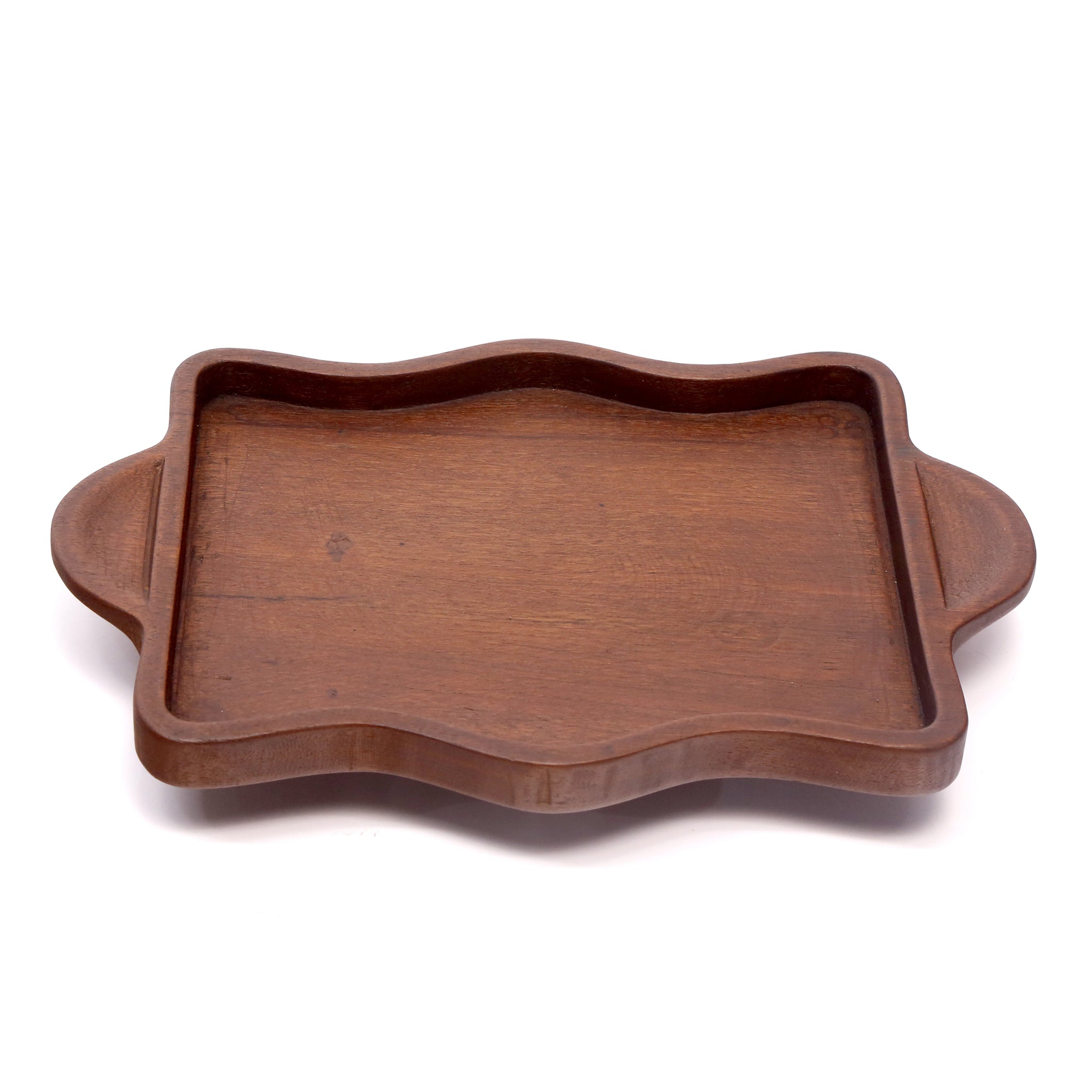 Rectangle Wave Wooden Tray