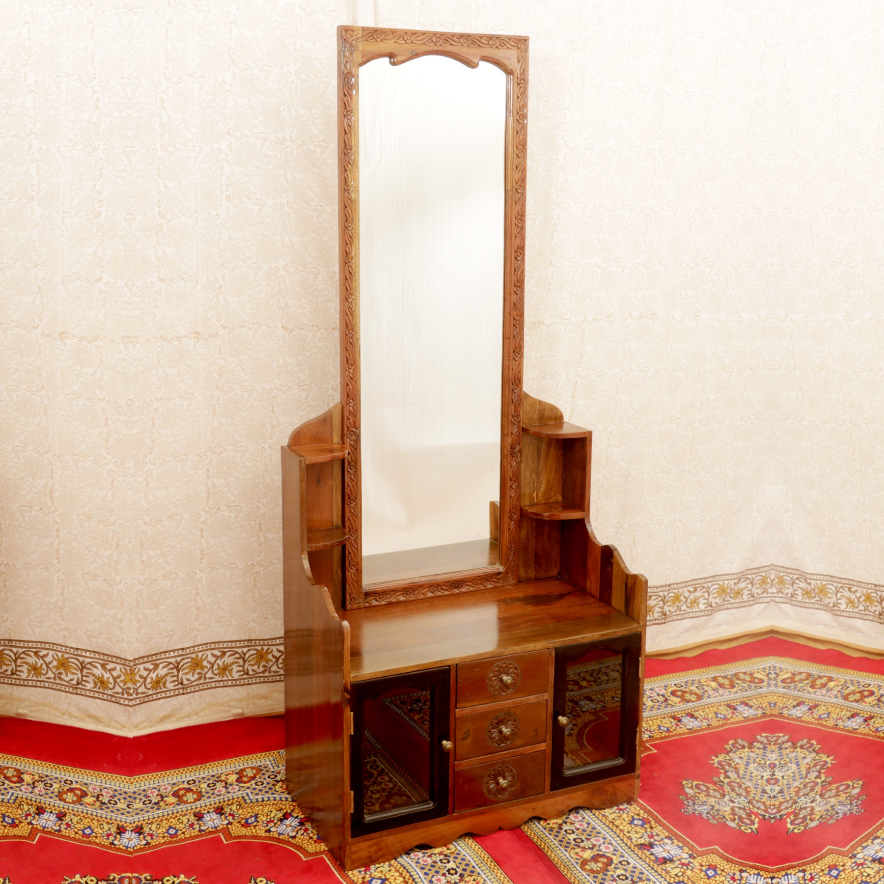 Intricately Carved Dressing Table