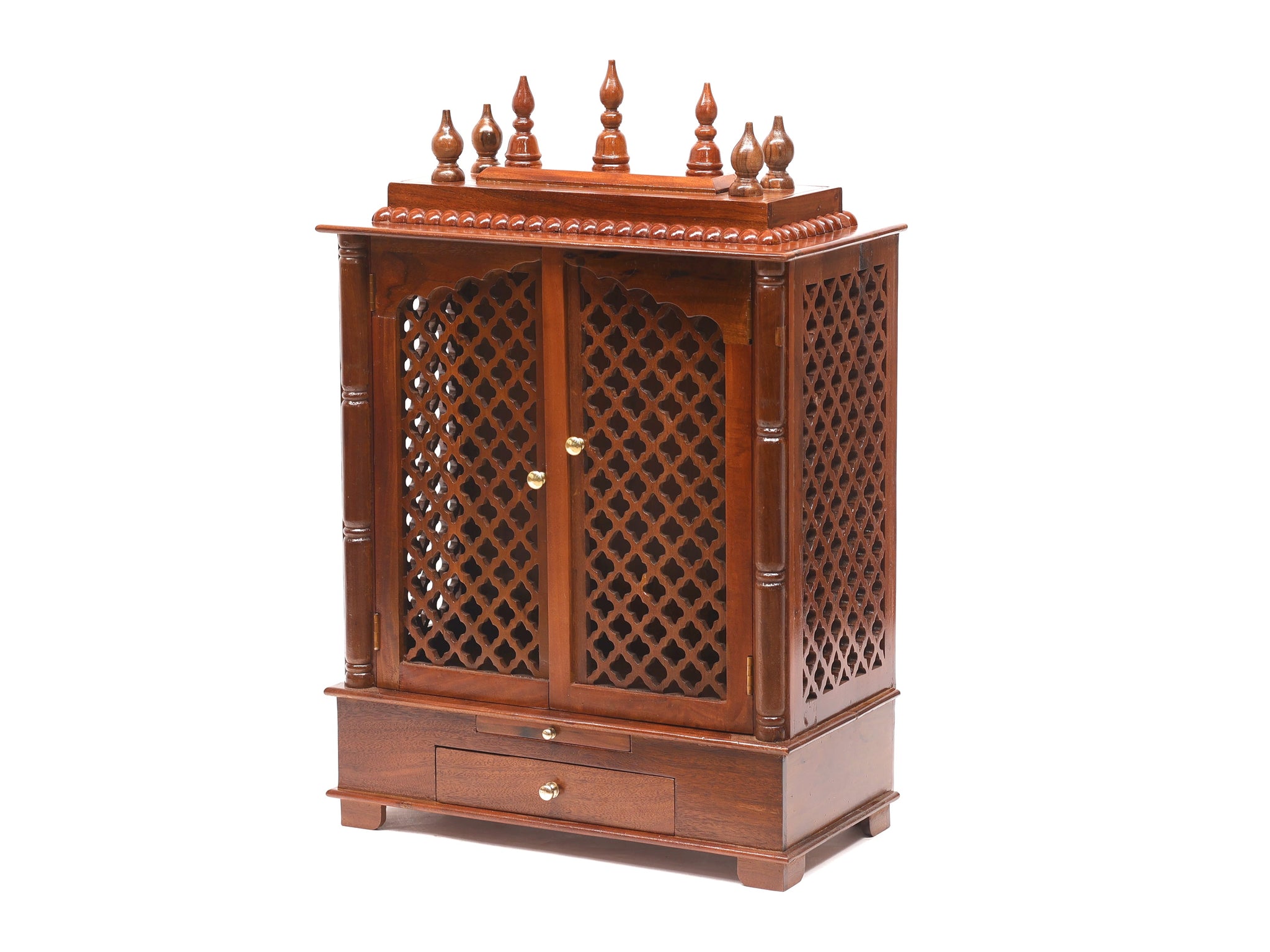 Wooden Carved Jhali Door Temple