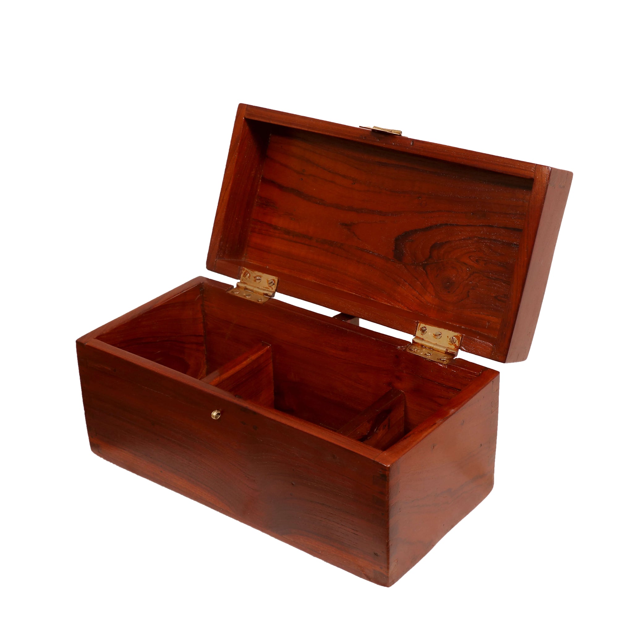 3-Compartment Wooden Box