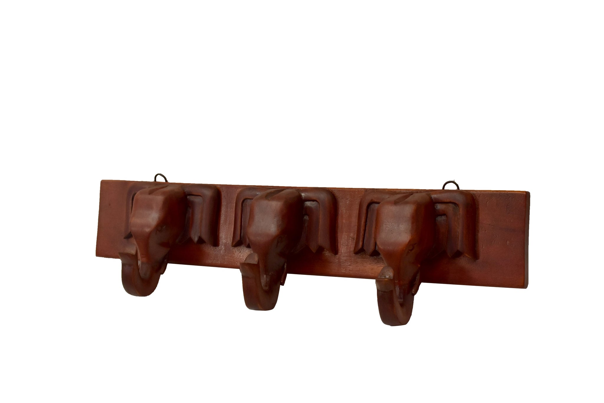Solid Wood 3 Elephant Hook
