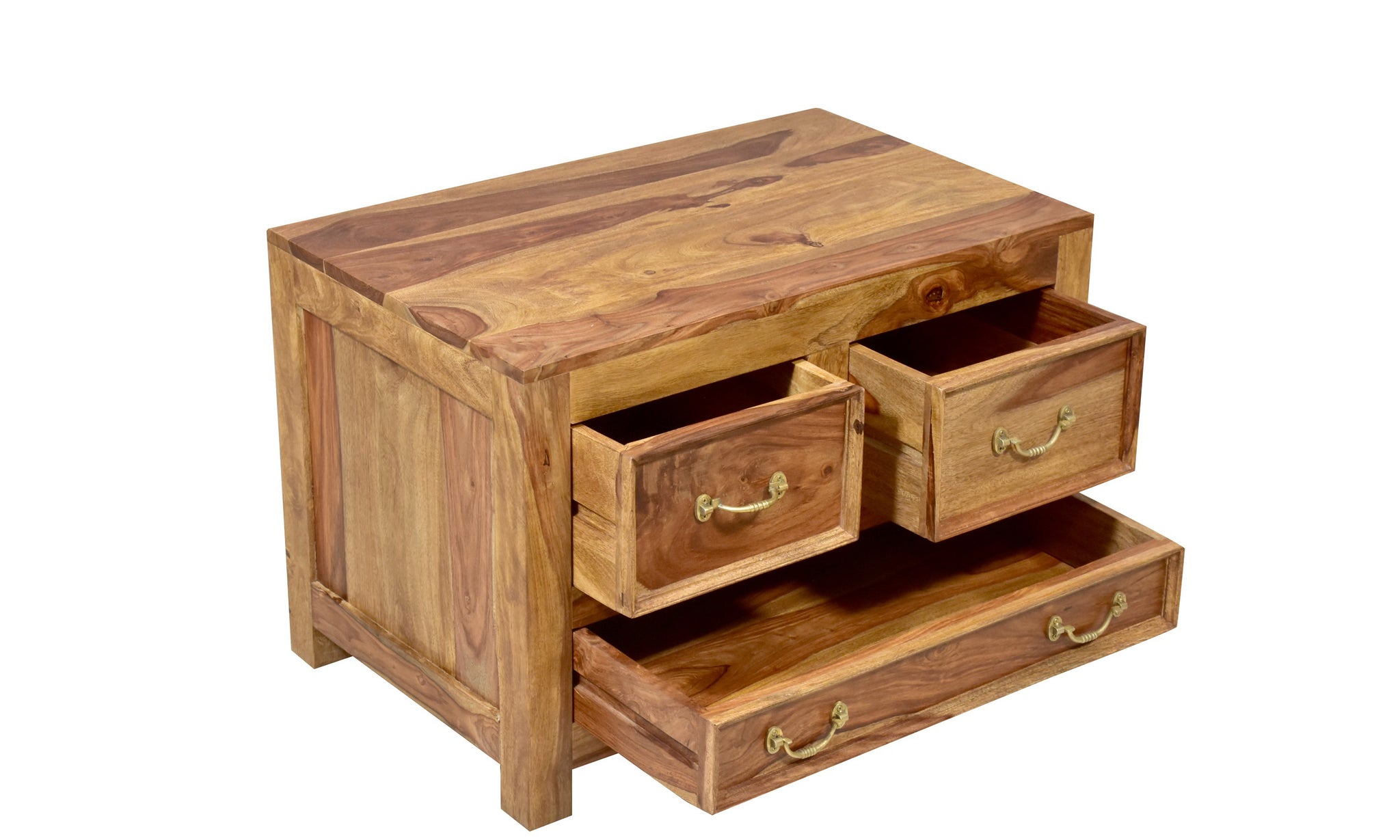 3-Drawer Solid Sheesham wood Chest