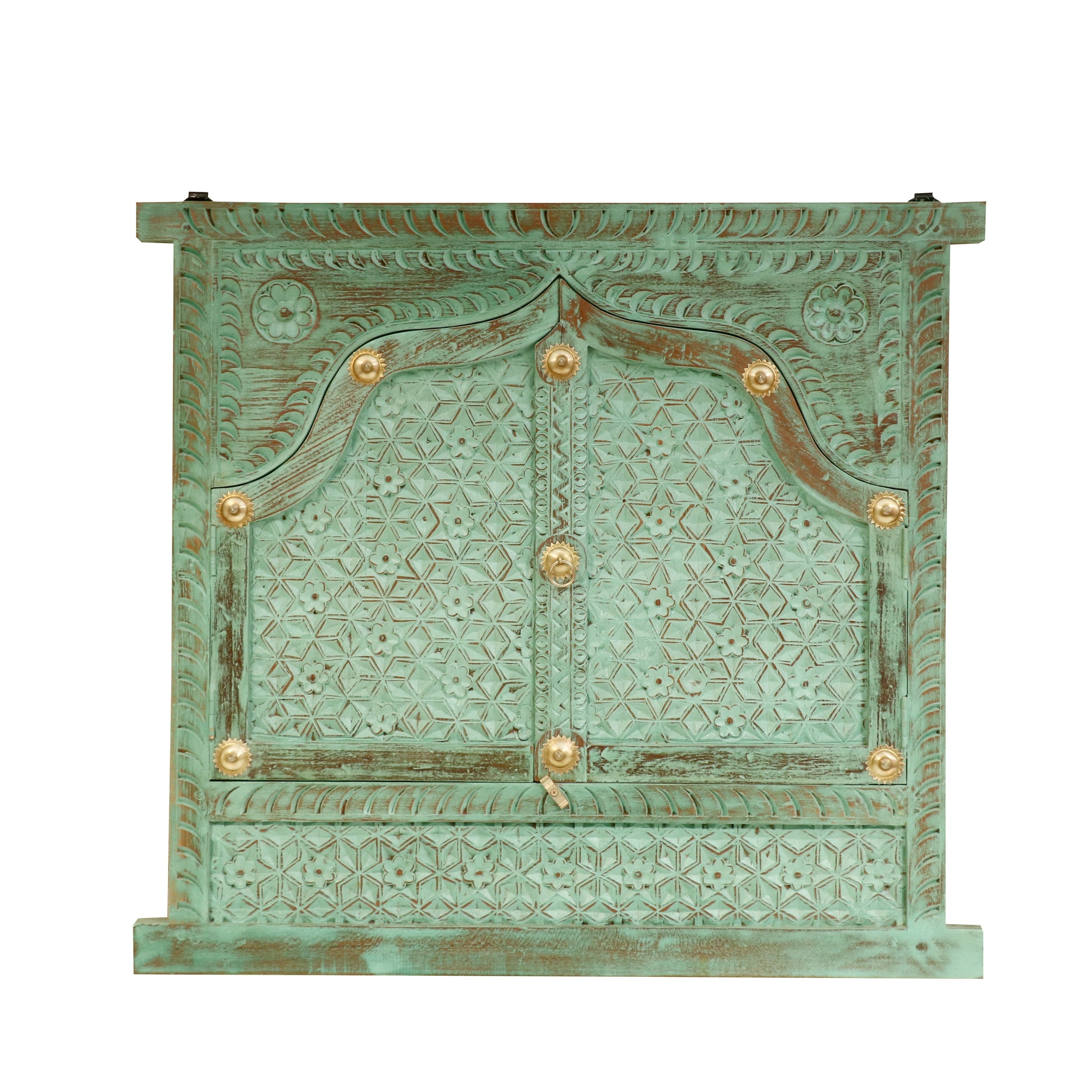 Rajwadi Carved Mirror