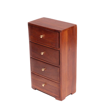Four Compartment Miniature Chests Of Drawers