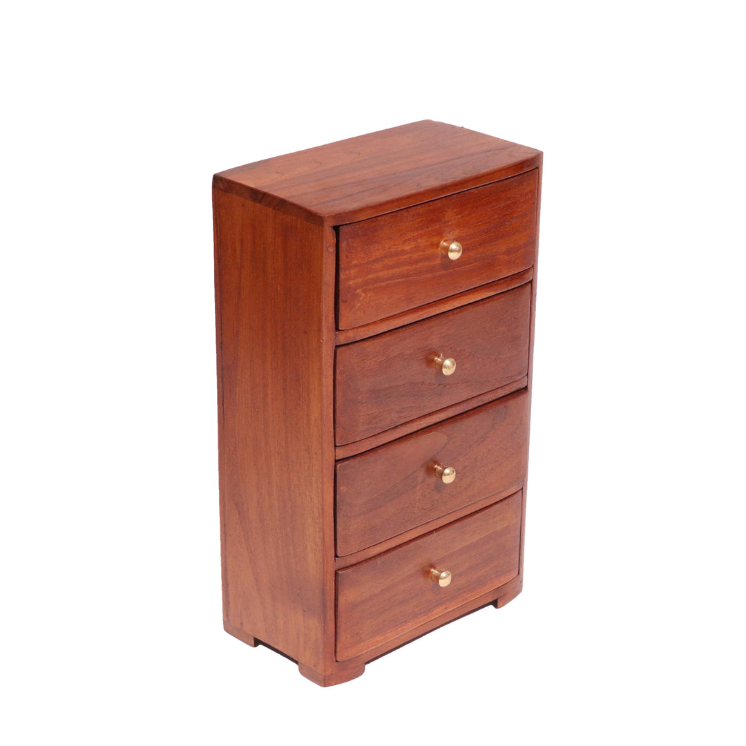 Four Compartment Miniature Chests Of Drawers