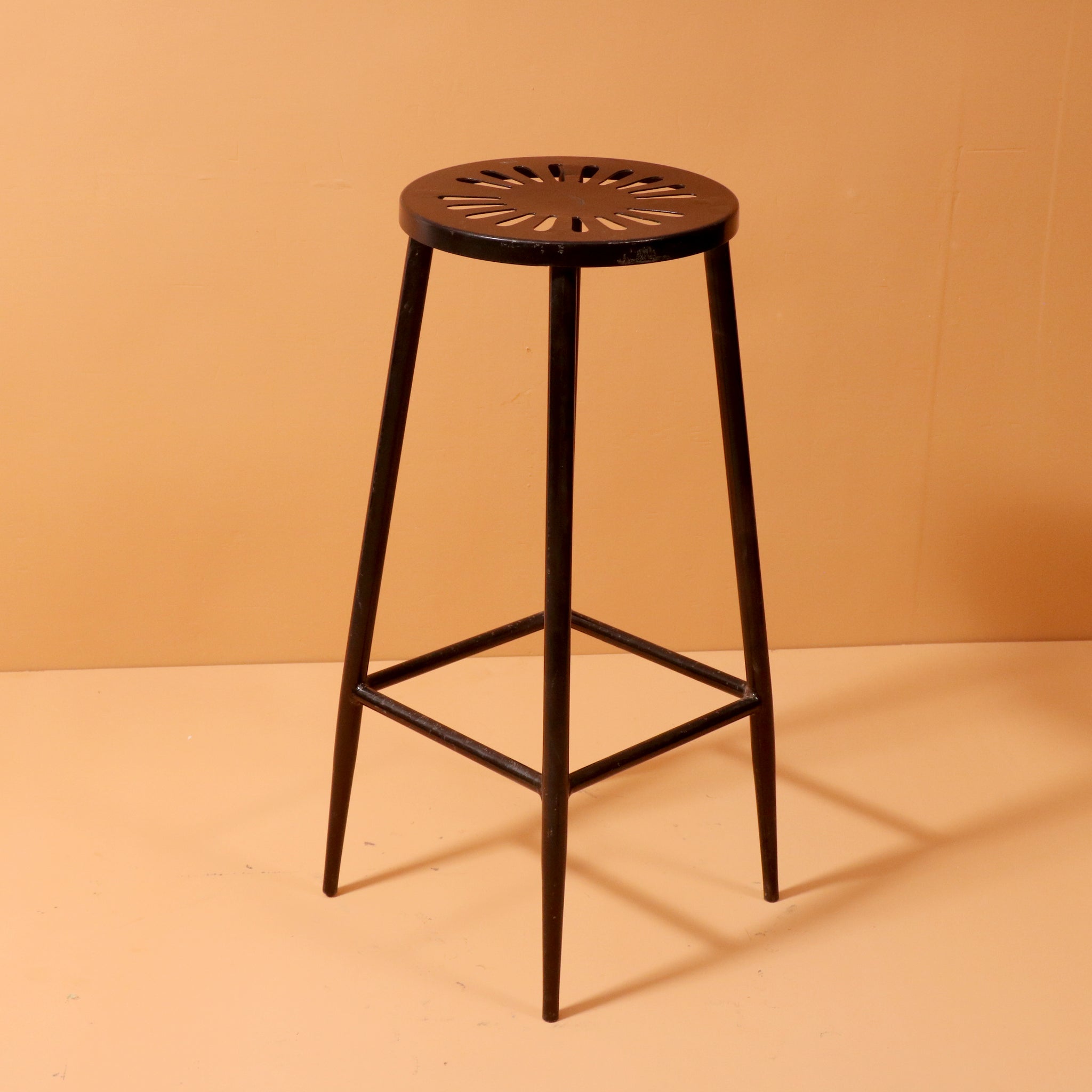 Metallic Powder Coated Stool