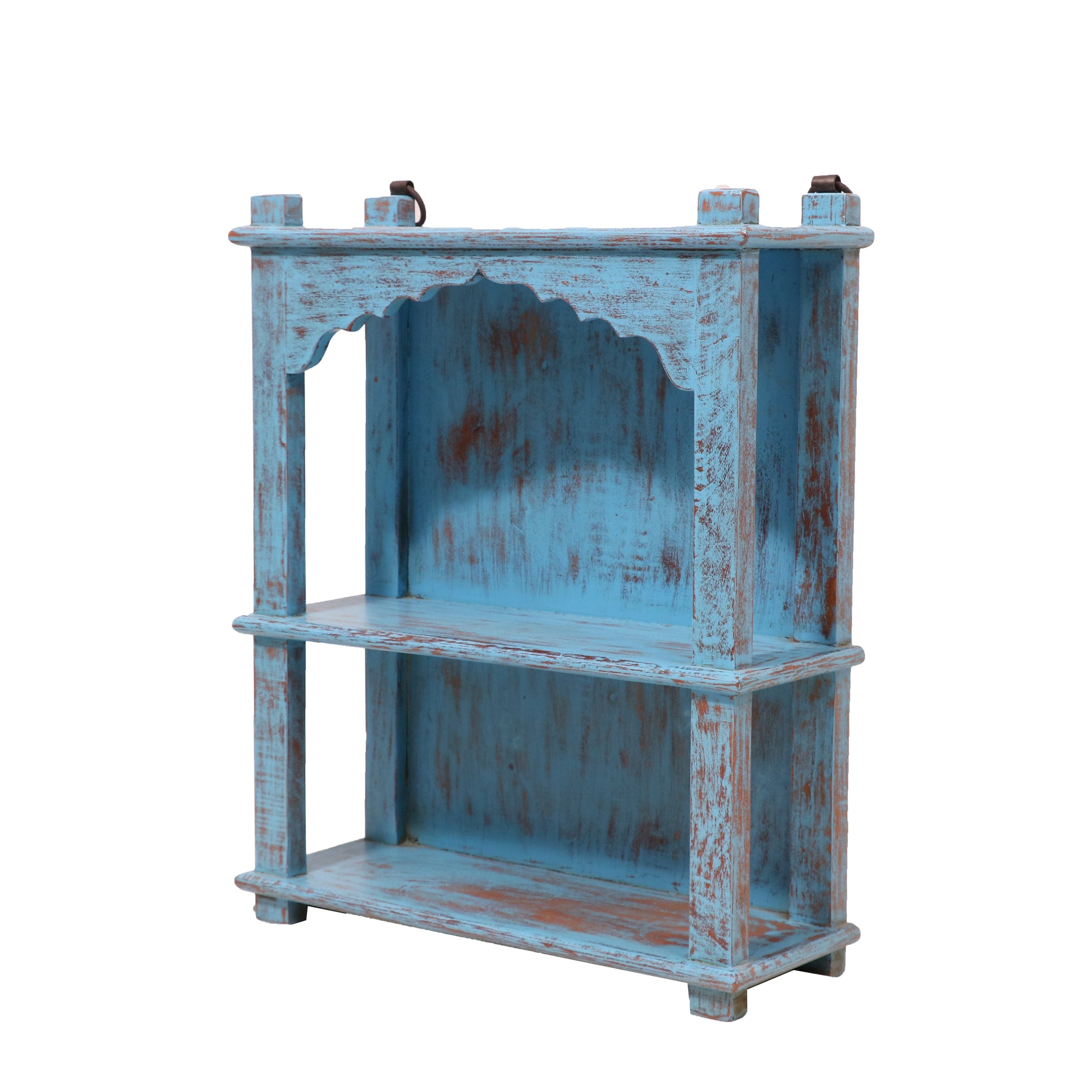 Distressed Blue Open Rack