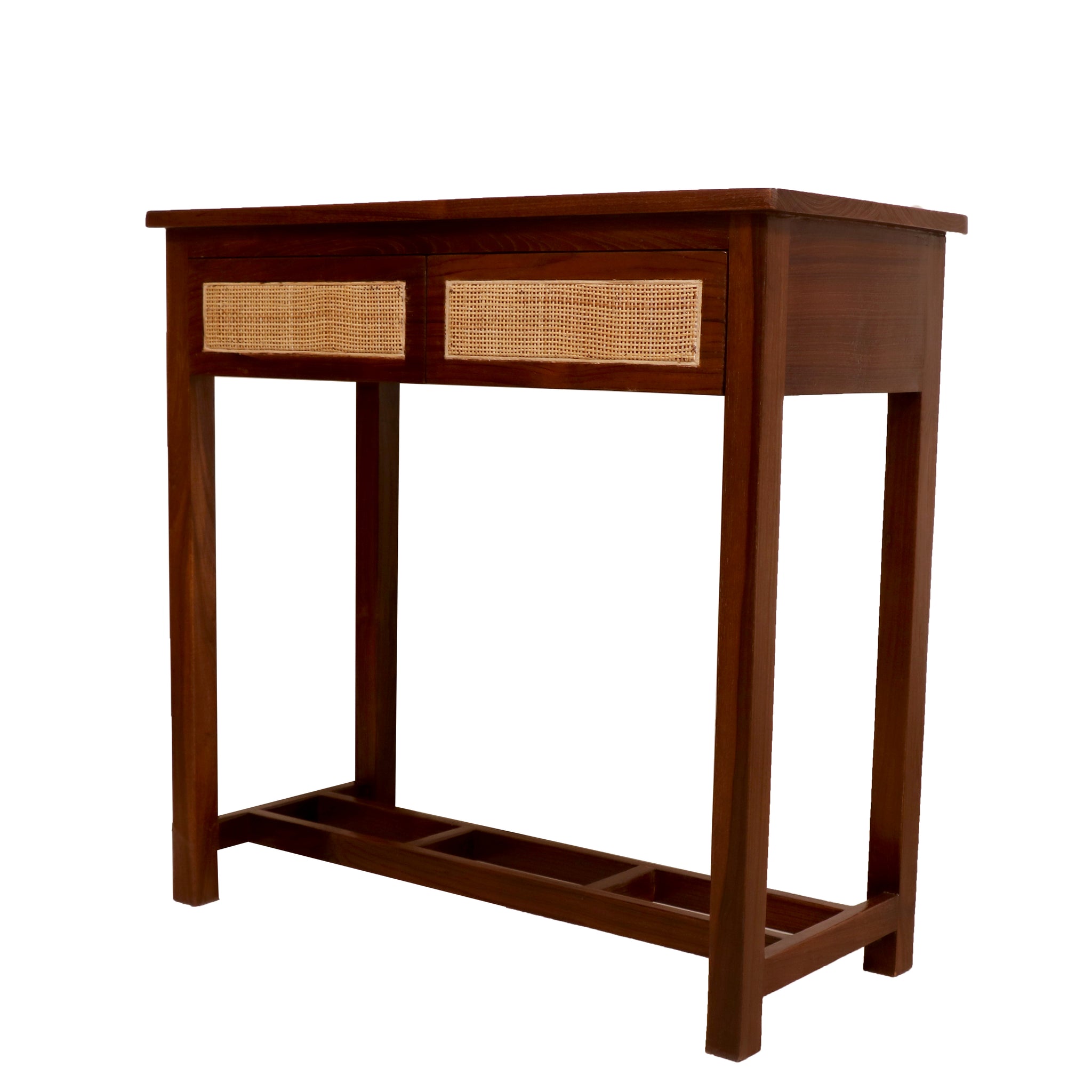 2 Cane Drawer Study Table