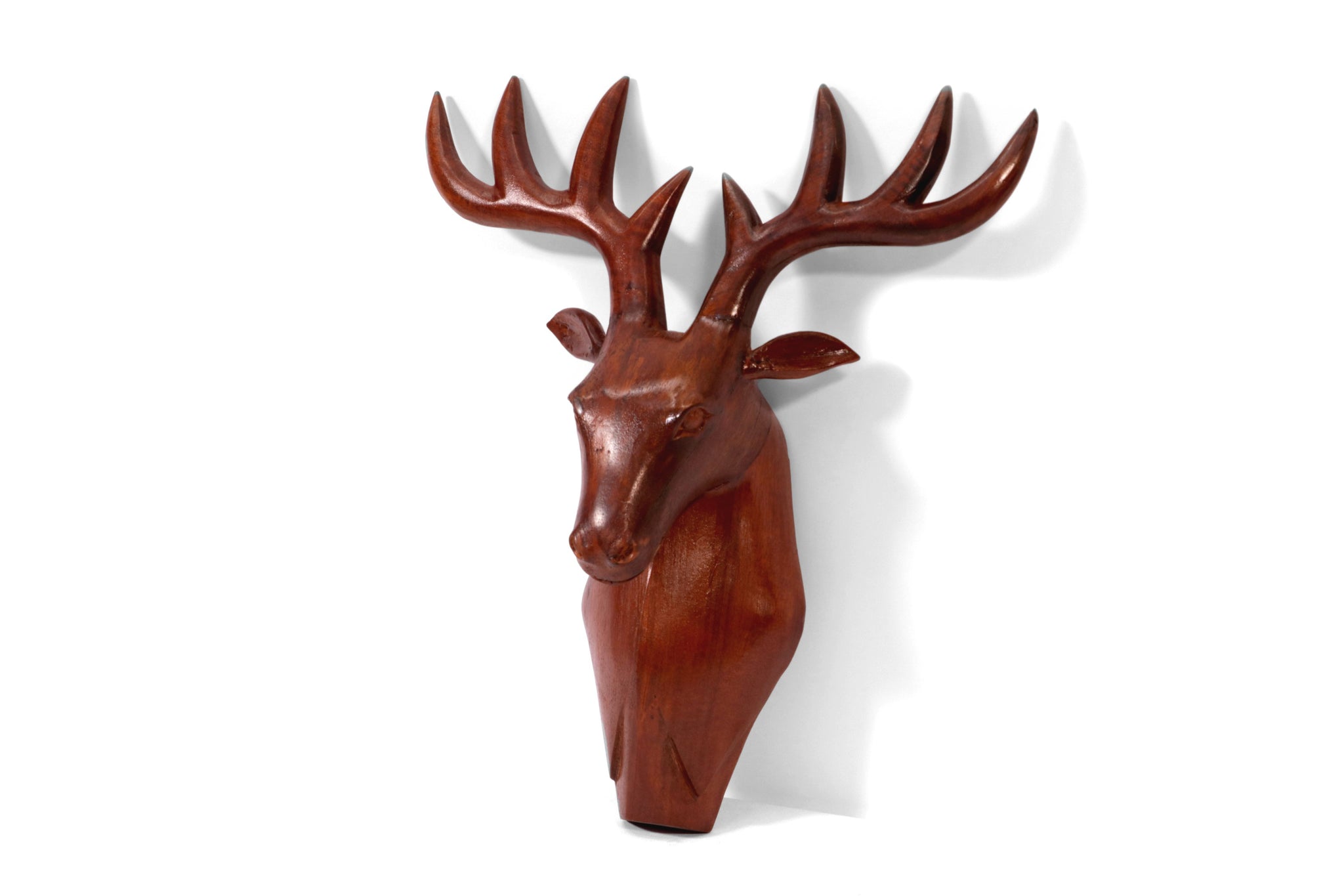 Solid Wood Deer Wall Decor