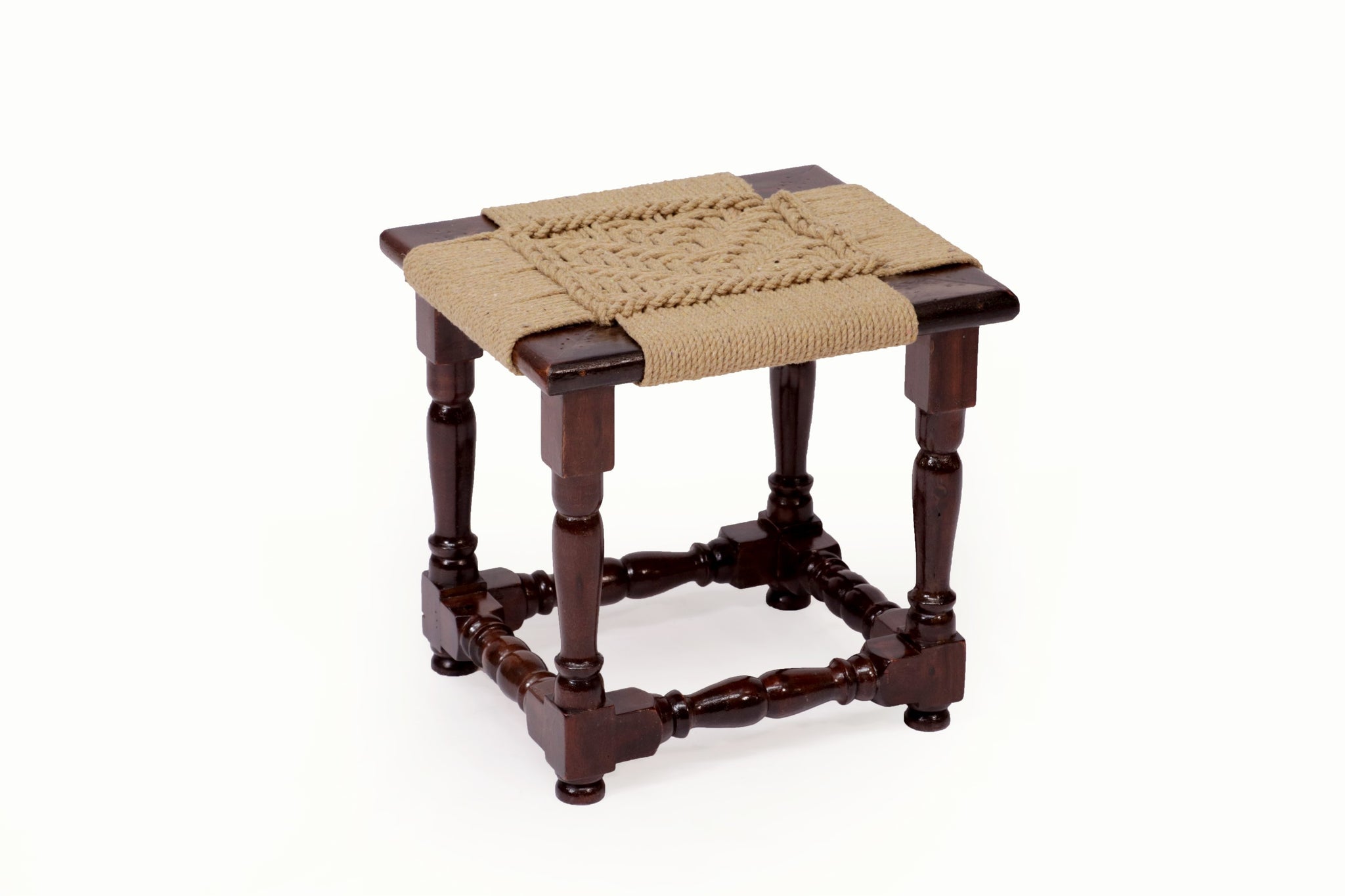 Spiraled Leg woven Stool