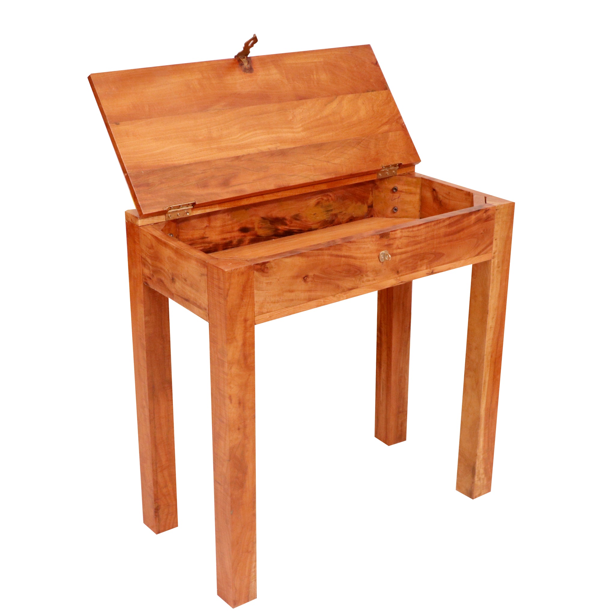 Solid Wood Storage Console Table with Lift-Top Lid – Multi-Functional ...