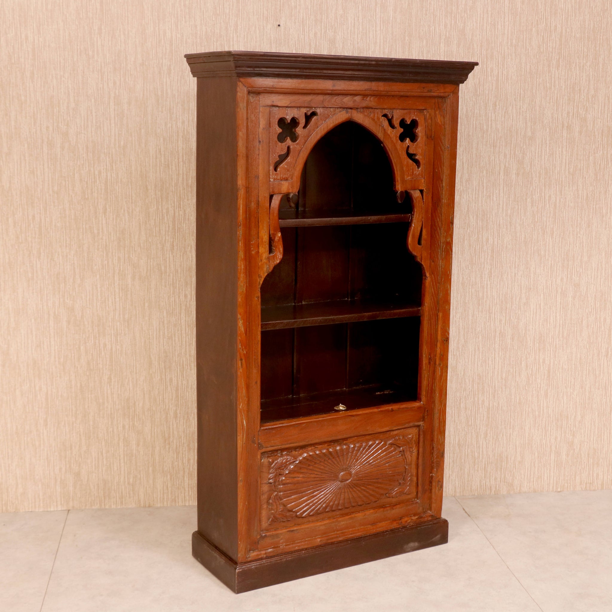 Wide Carved Vintage Rack